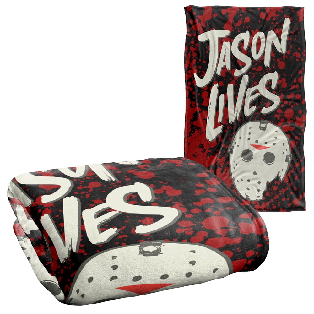 Friday The 13th Blanket, 36"x58", Jason Lives, Silky Touch Super Soft ...