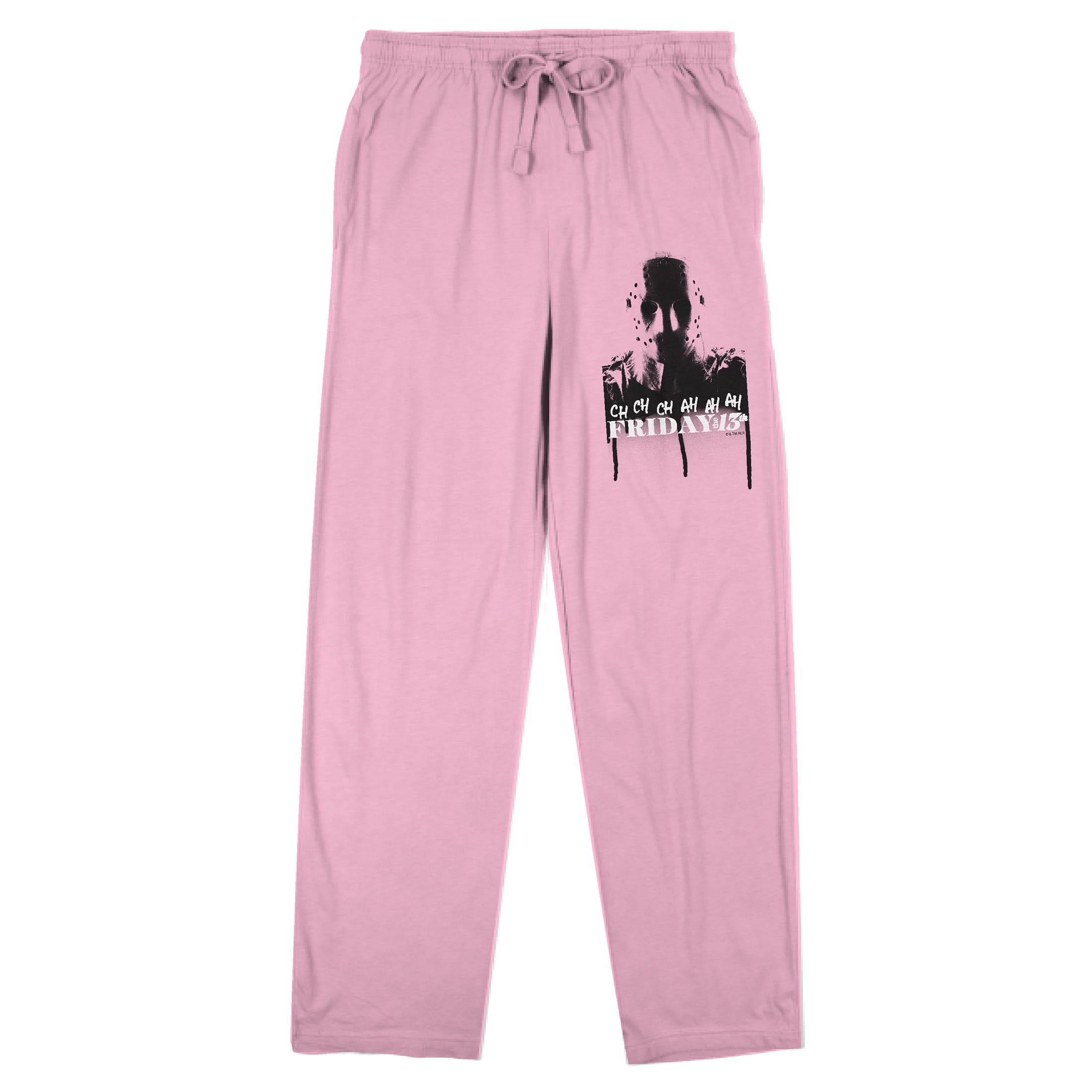 Friday The 13th CH CH CH HA HA HA Jason Women's Pink Sleep Pajama Pants ...
