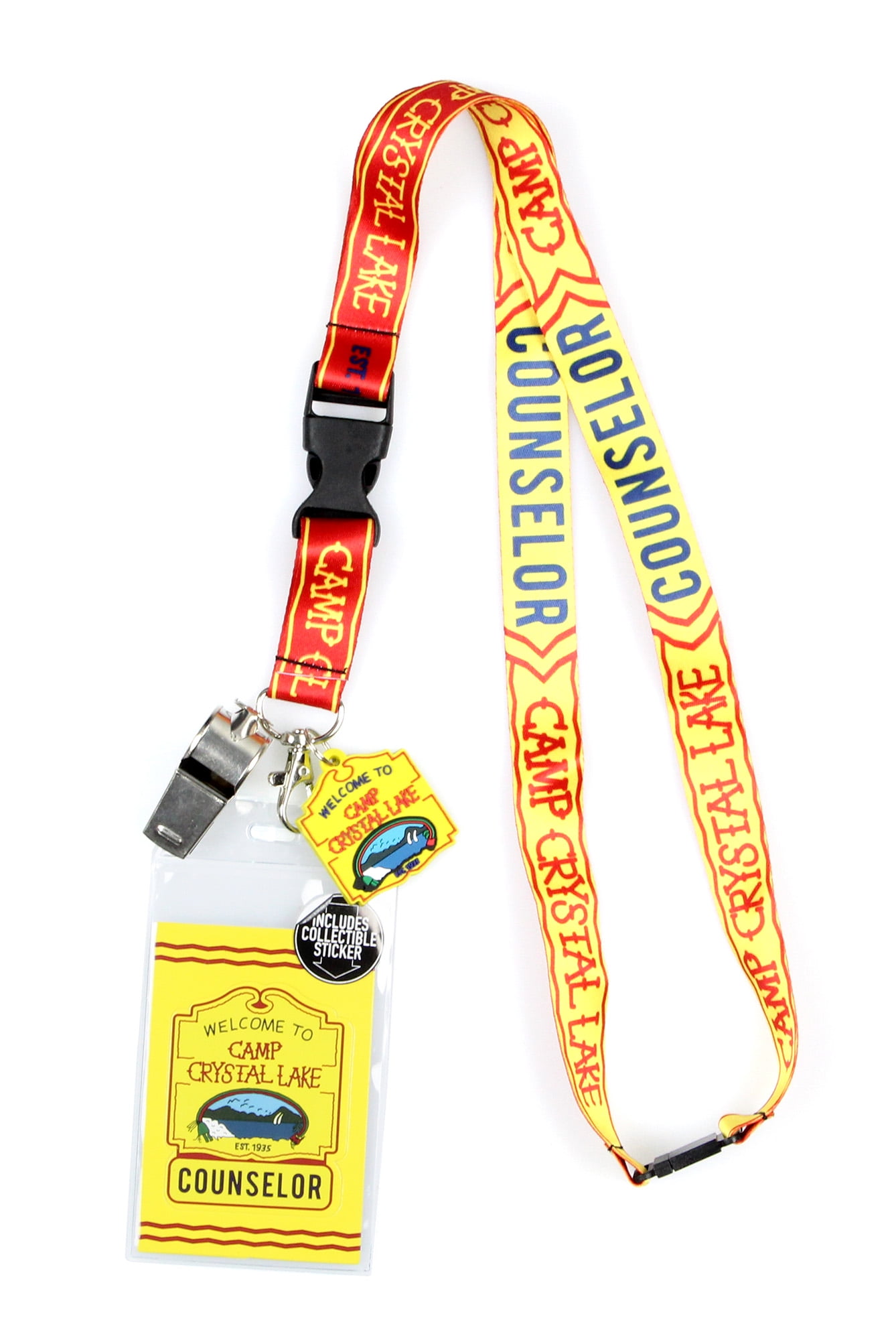 Friday The 13th Camp Crystal Lake Counselor Lanyard Clear ID Badge ...