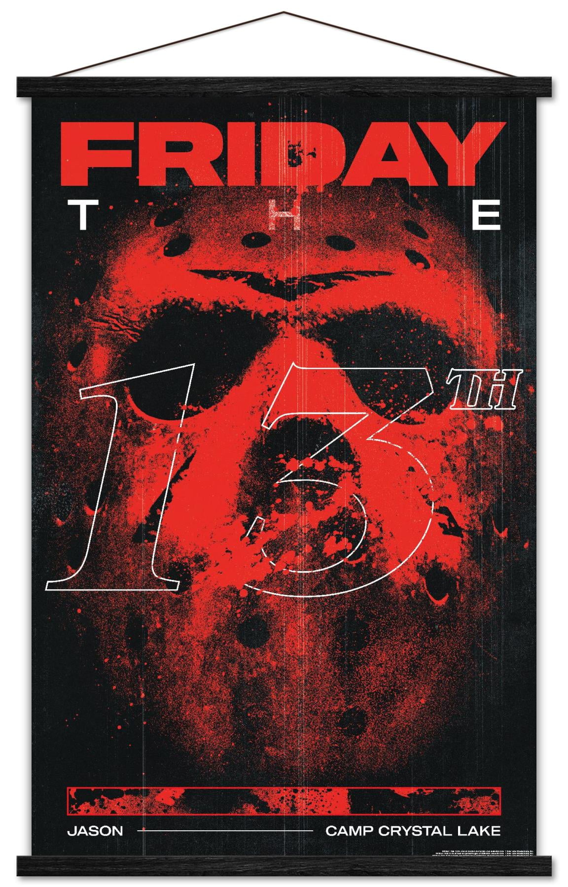 Friday The 13th - Jason Camp Crystal Lake Wall Poster with Magnetic ...