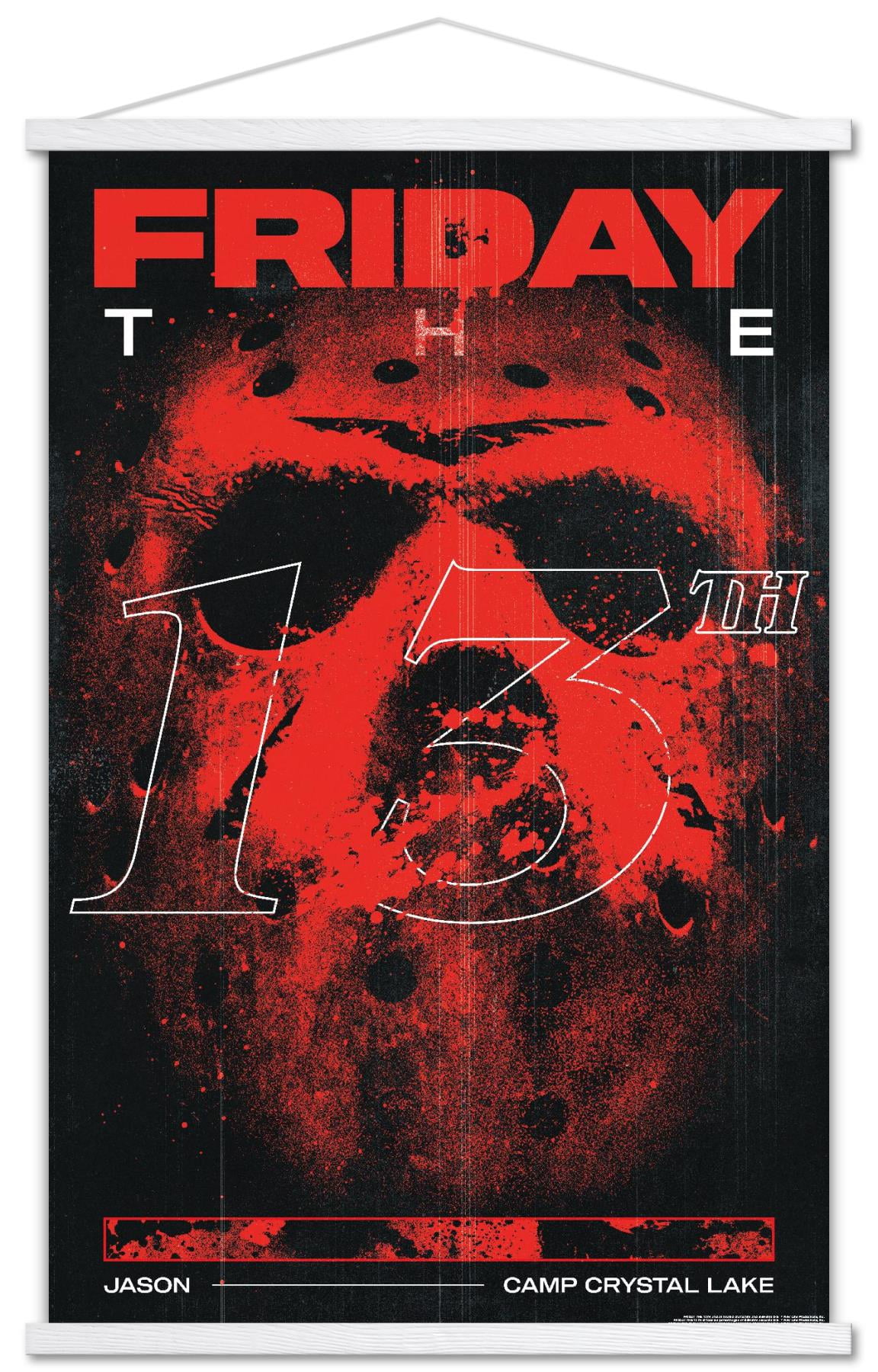 Friday The 13th - Jason Camp Crystal Lake Wall Poster with Magnetic ...