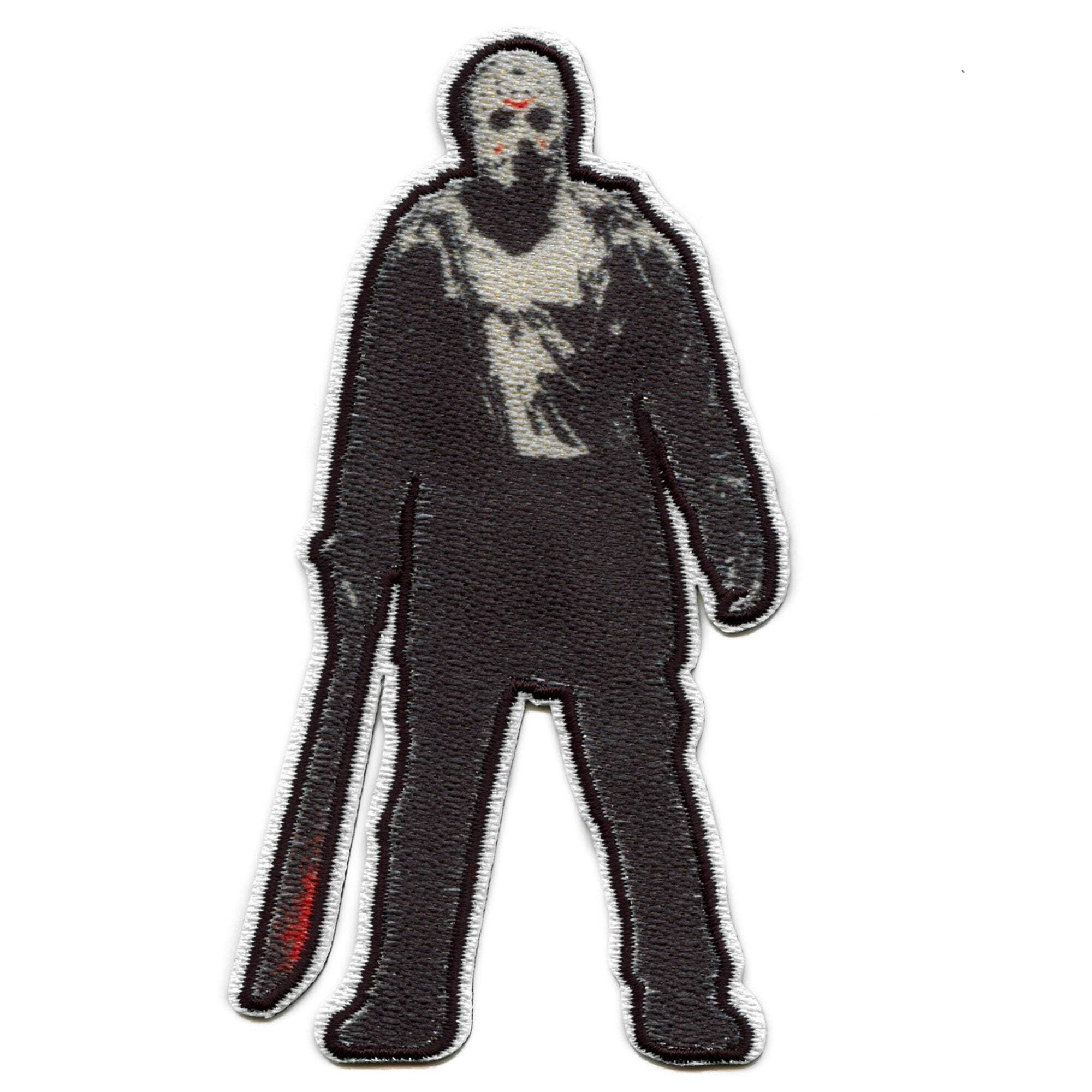 Friday The 13th Jason Patch Machete Classic Horror Embroidered Iron-On ...