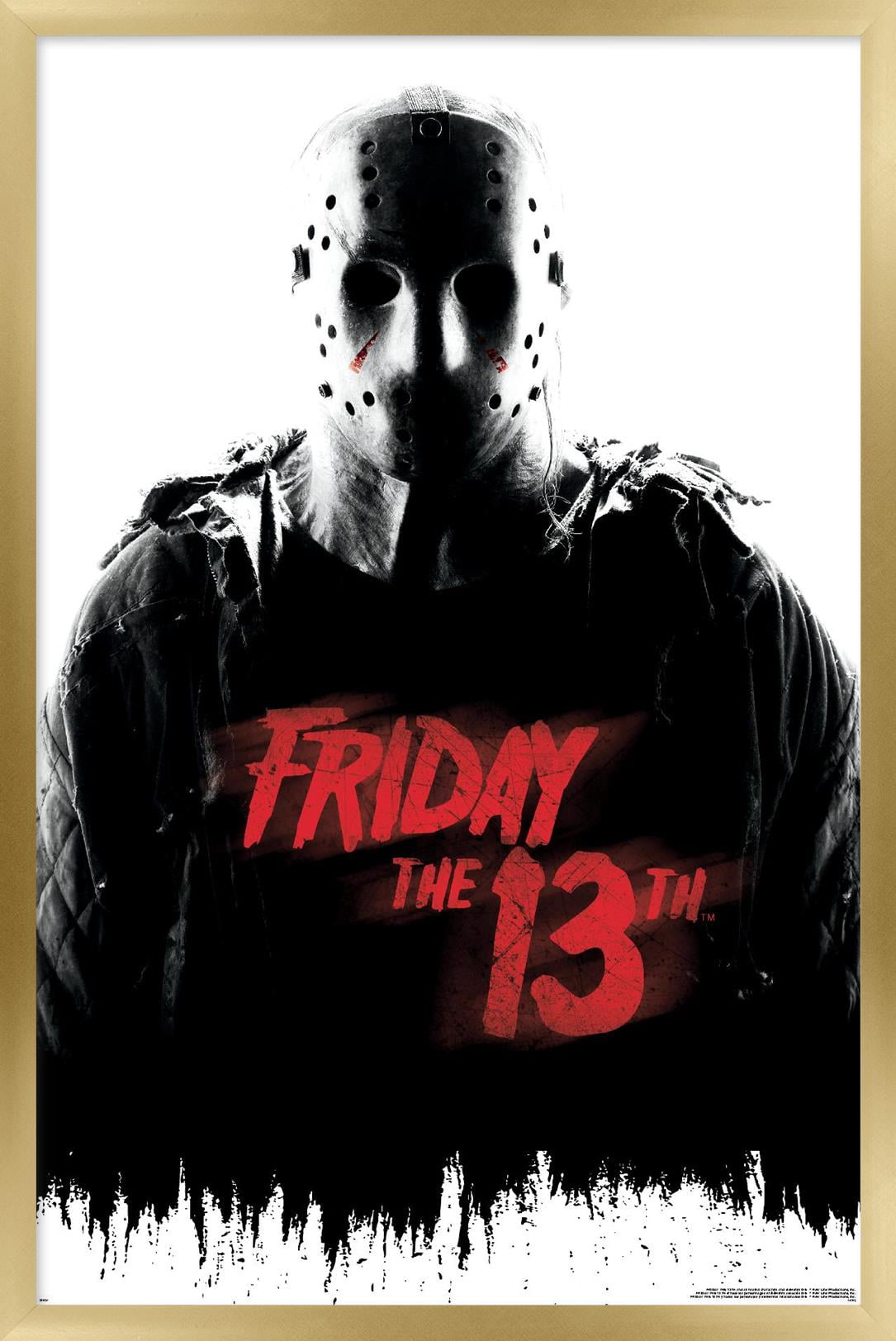 Friday The 13th - Jason Portrait Wall Poster, 14.725" x 22.375" Framed ...