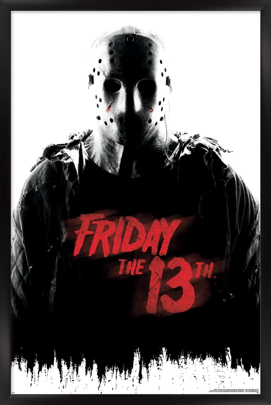 Friday The 13th - Jason Portrait Wall Poster, 22.375" x 34" Framed ...