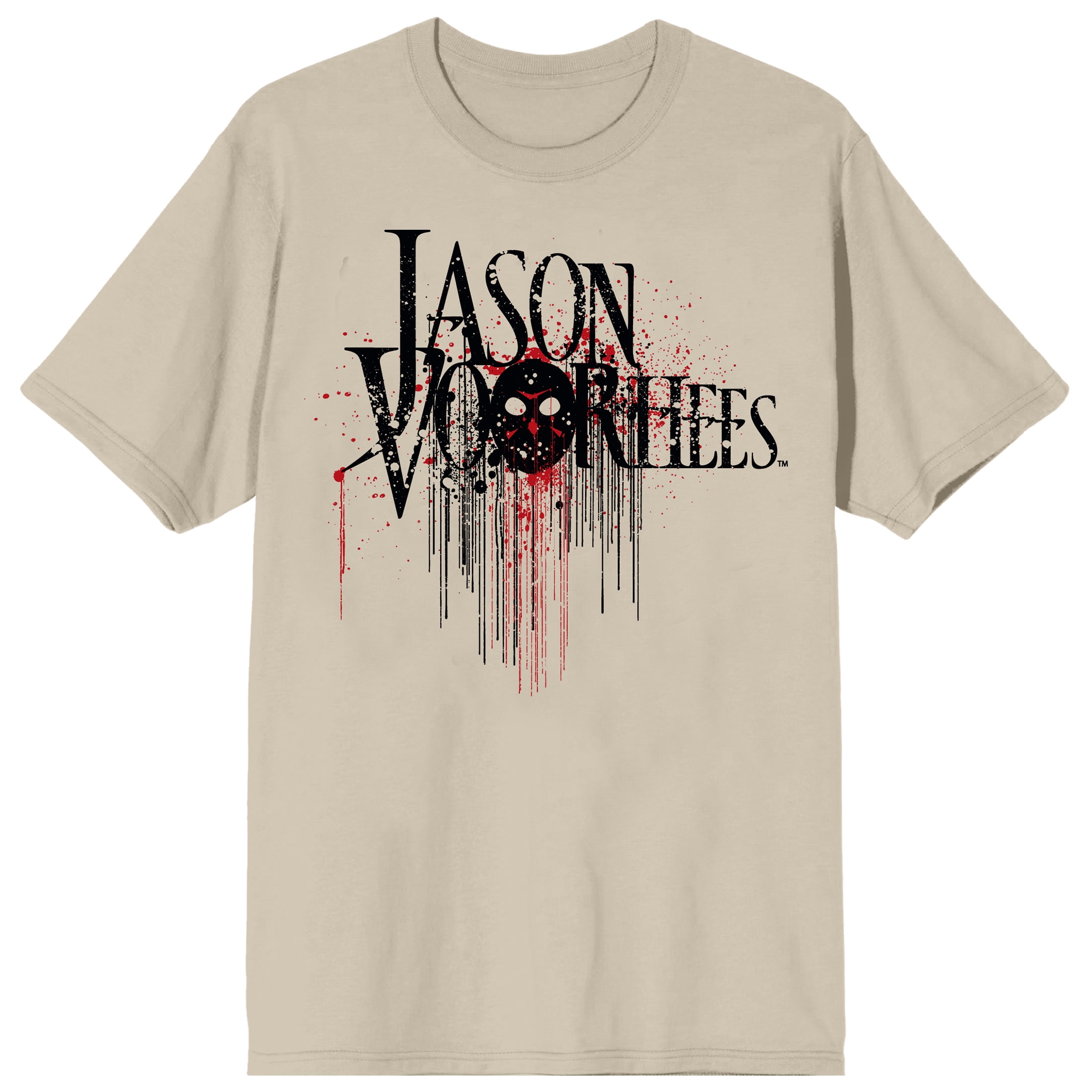 Friday The 13th Jason Voorhees Chest Print Crew Neck Short Sleeve ...