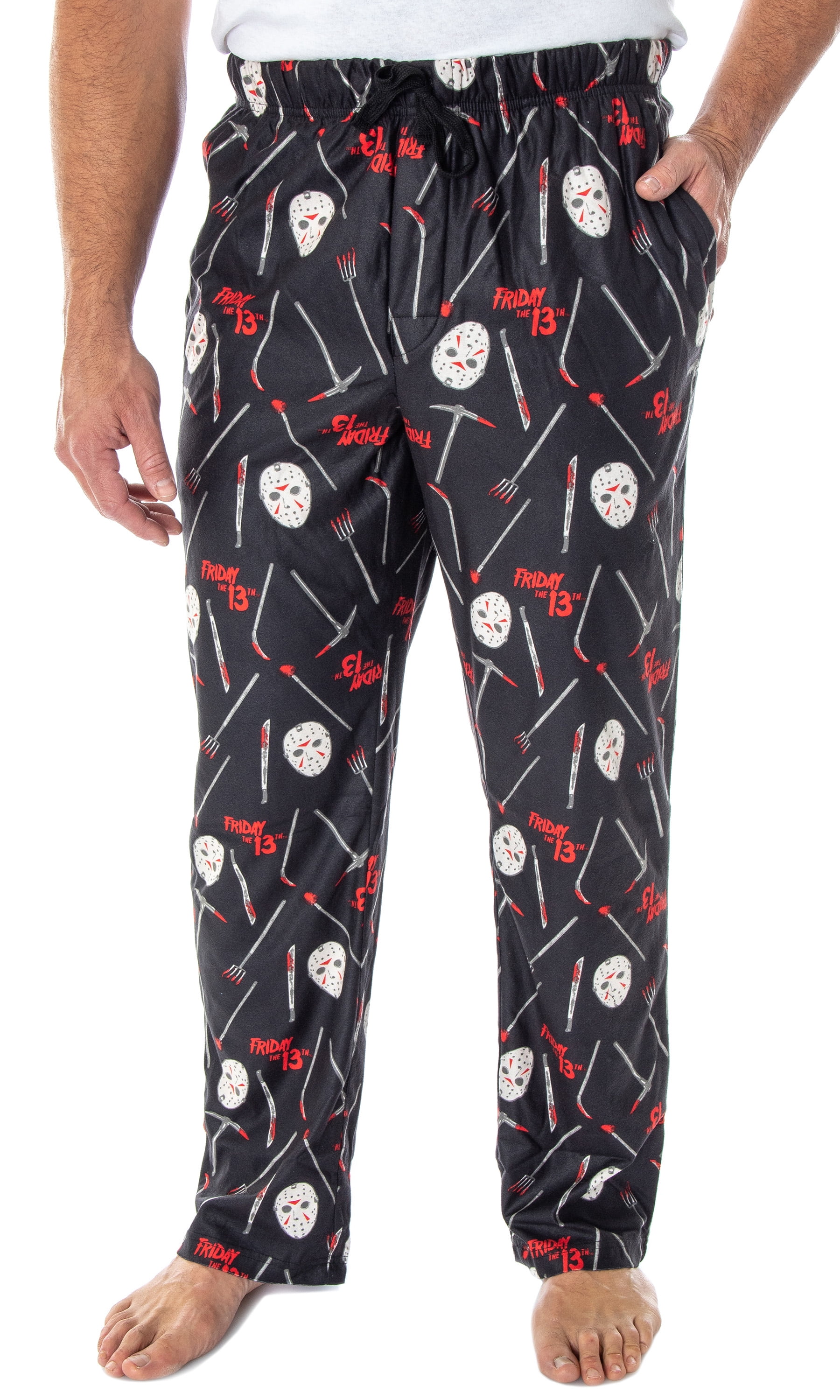 Friday The 13th Men's PJ: Jason Voorhees Horror Movie, Hockey Mask ...