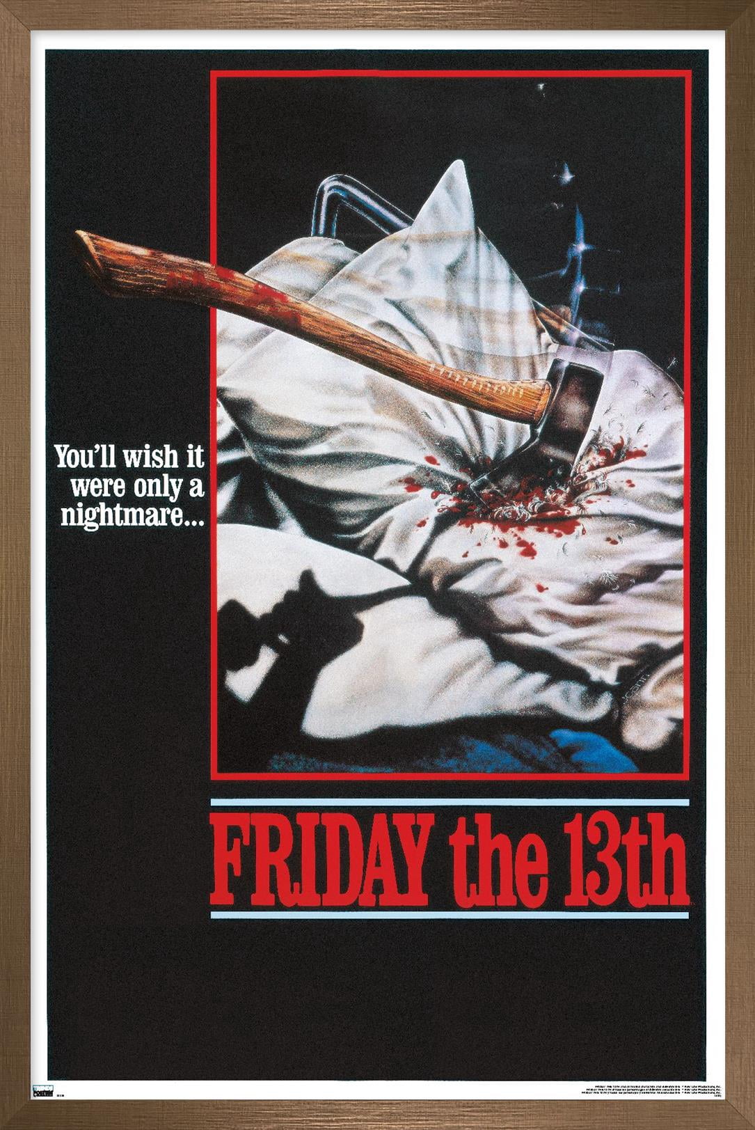 Friday The 13th - One Sheet Wall Poster, 22.375" x 34" Framed - Walmart.com