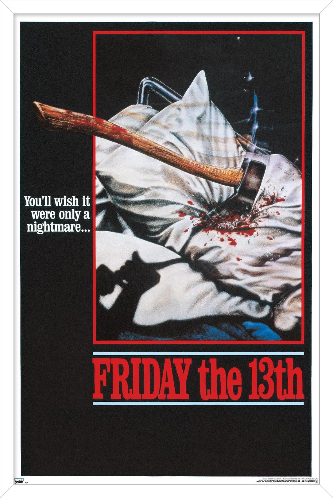 Friday The 13th - One Sheet Wall Poster, 22.375" x 34" Framed - Walmart.com