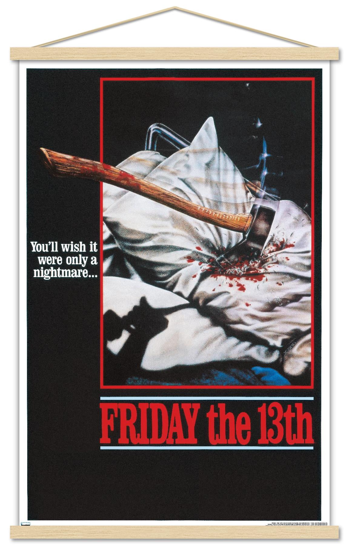 Friday The 13th - One Sheet Wall Poster with Magnetic Frame, 22.375" x ...