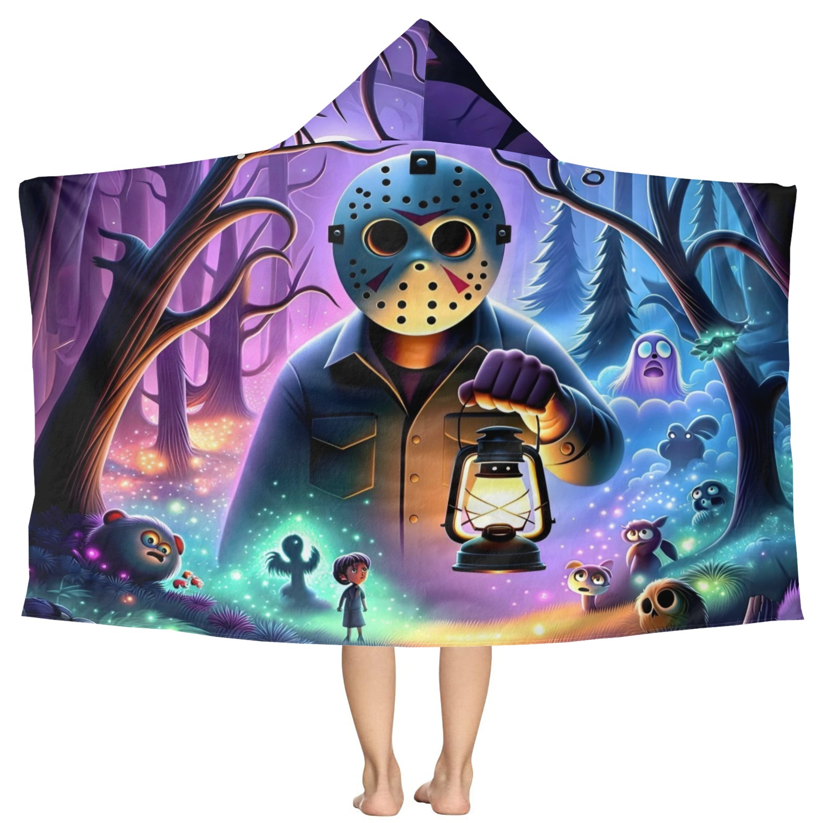 Friday The 13th Pattern Beach Poncho - Microfiber - Towel - Kids ...