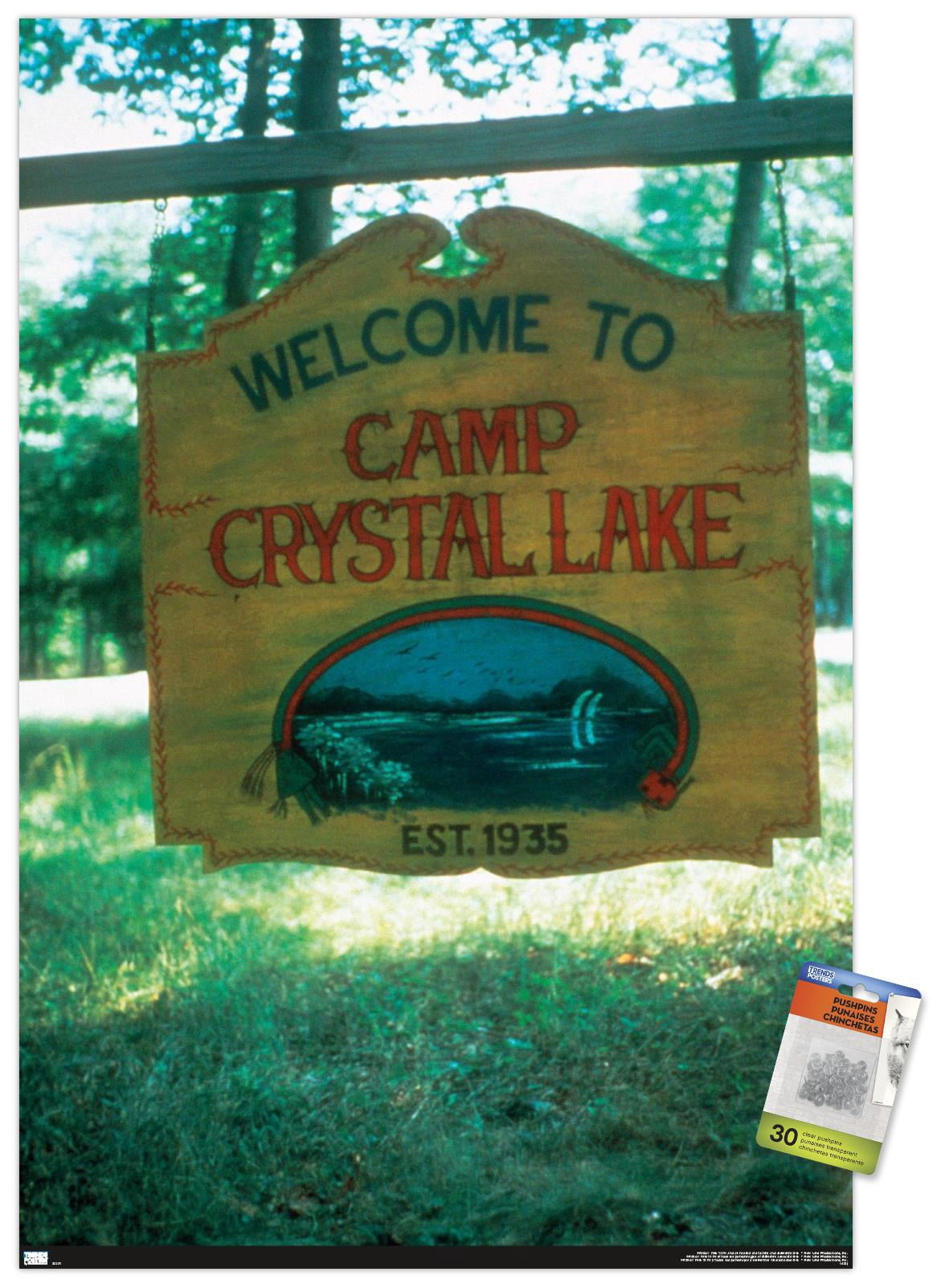 Friday The 13th - Welcome To Camp Crystal Lake Wall Poster with Push ...
