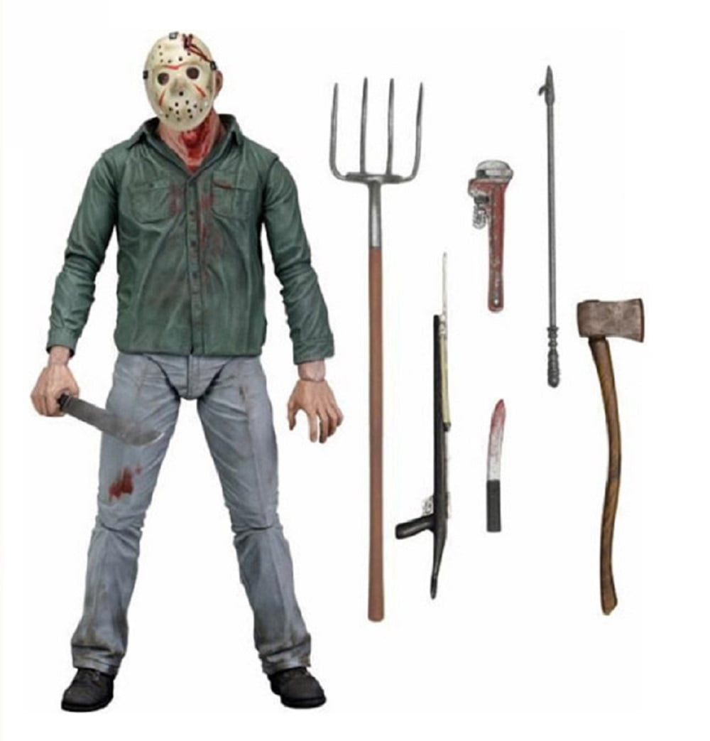 Friday The Black Scale Ultimate Part 3 Jason Action Figure, 7" Desktop ...