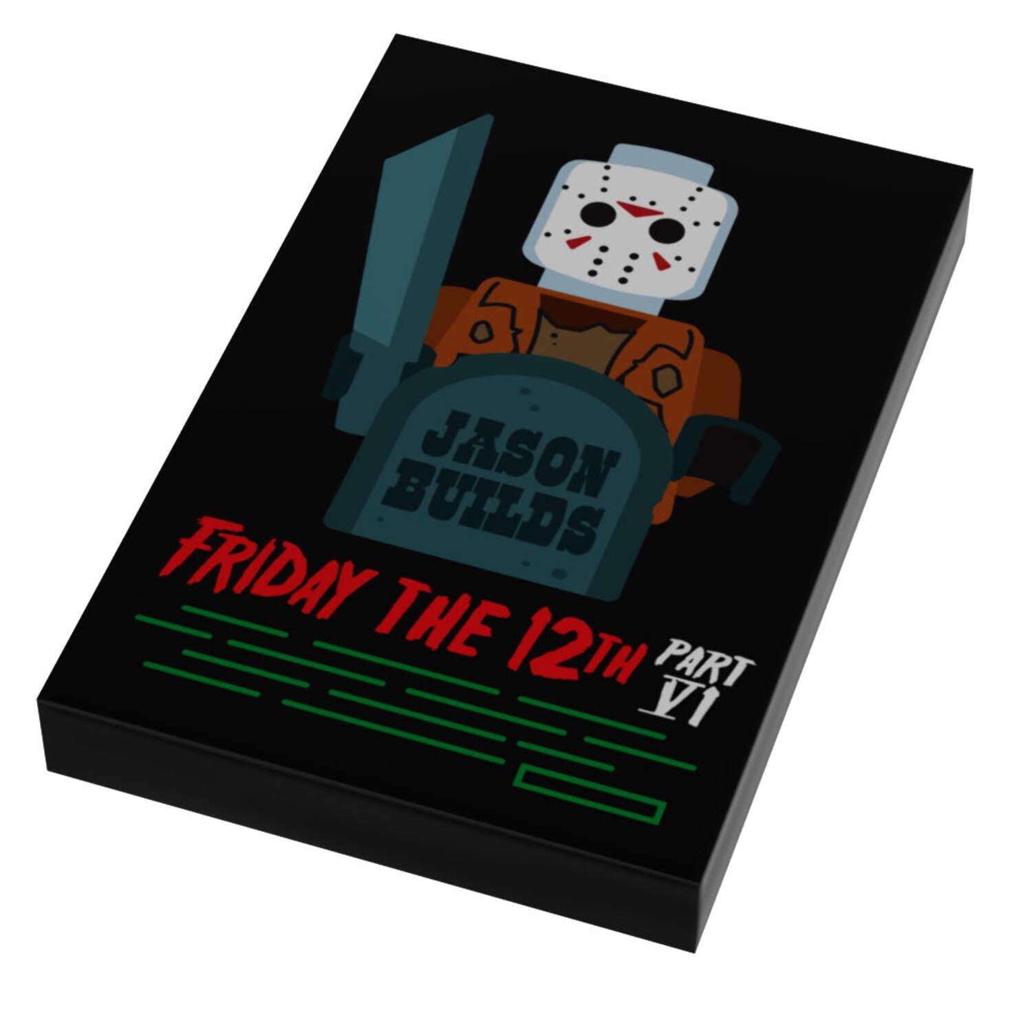 Friday the 12th Part VI: Jason Builds Movie Tile Cover (2x3 Tile) - B3 ...