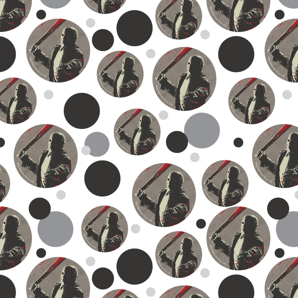 Friday the 13th Jason Character Premium Gift Wrap Wrapping Paper Roll ...