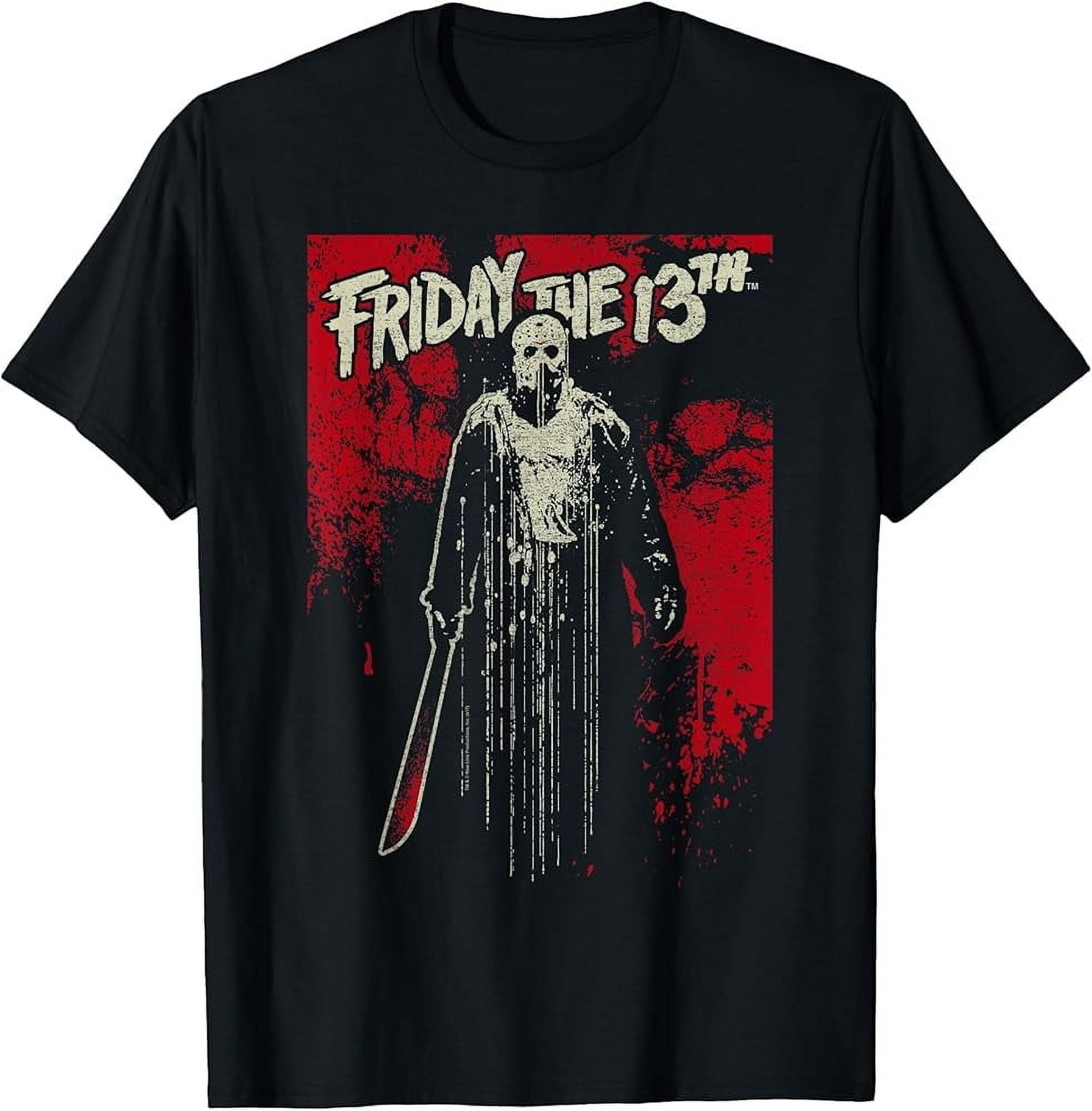 Friday the 13th Jason Drip T Shirt T-Shirt - Walmart.com