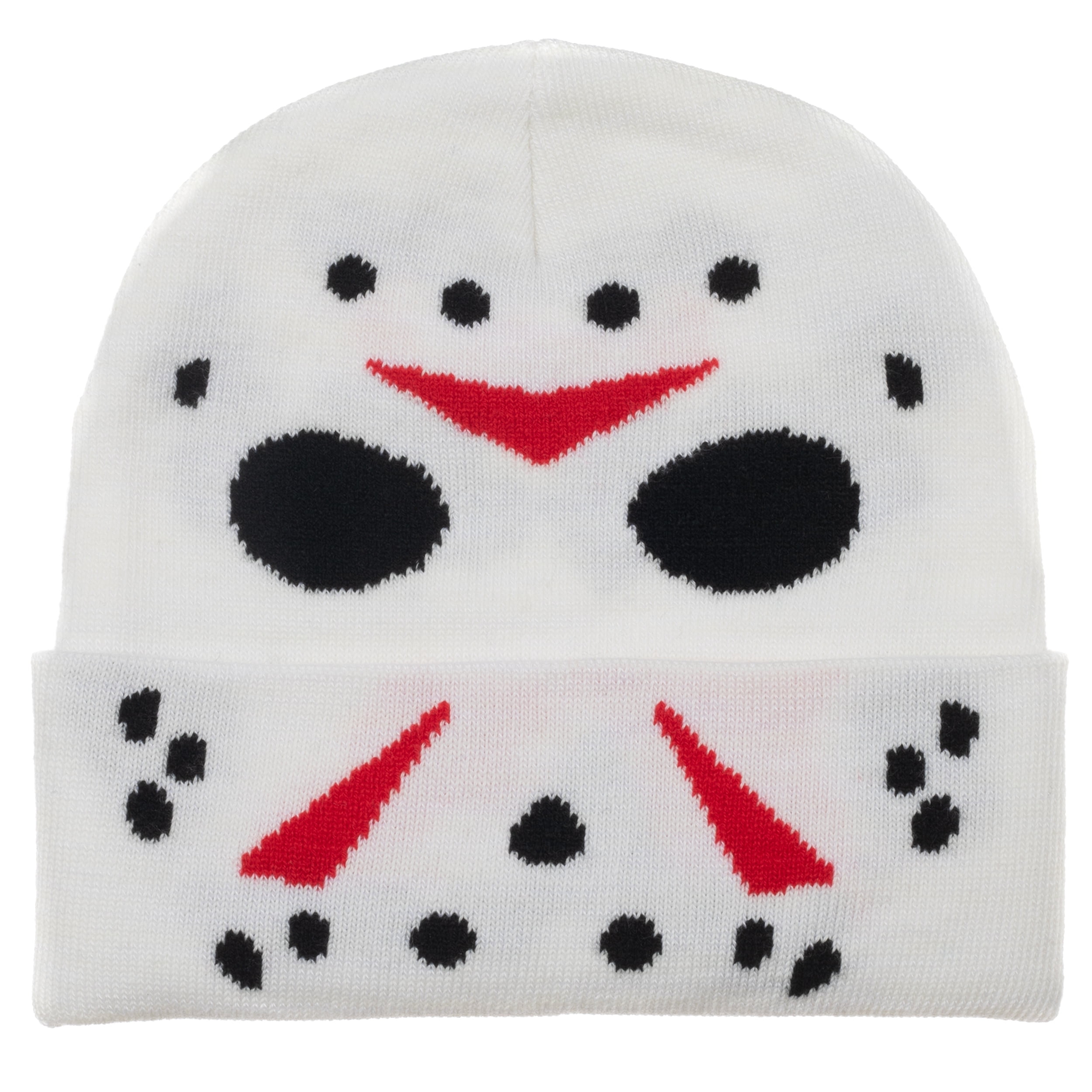 Friday the 13th Jason Glow in the Dark Halloween Horror Beanie, Cuffed ...