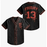 Friday the 13th Jason Logo Athletic Baseball Jersey Shirt For Mens ...