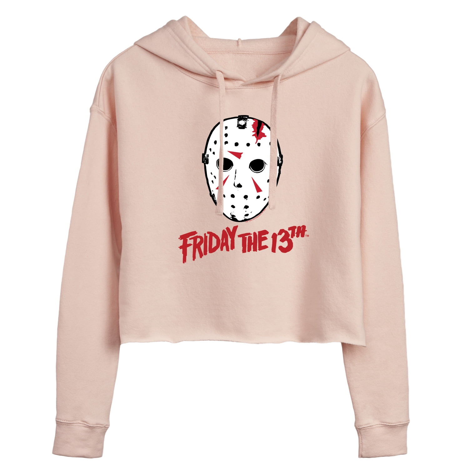 Friday the 13th - Jason Ski Mask - Juniors Cropped Pullover Hoodie ...