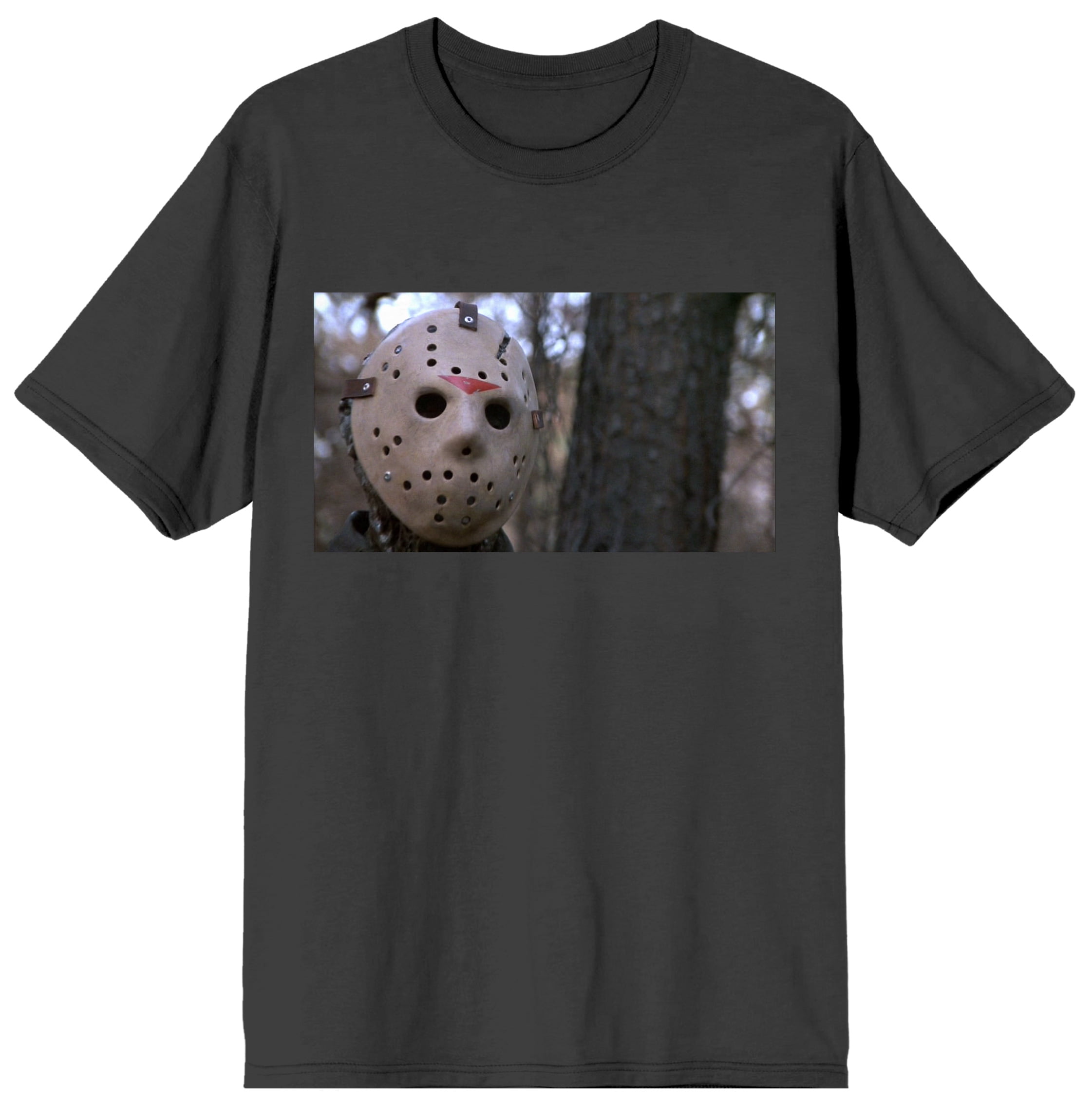 Friday the 13th Jason Voorhees Mens Charcoal Gray Graphic Tee -L ...