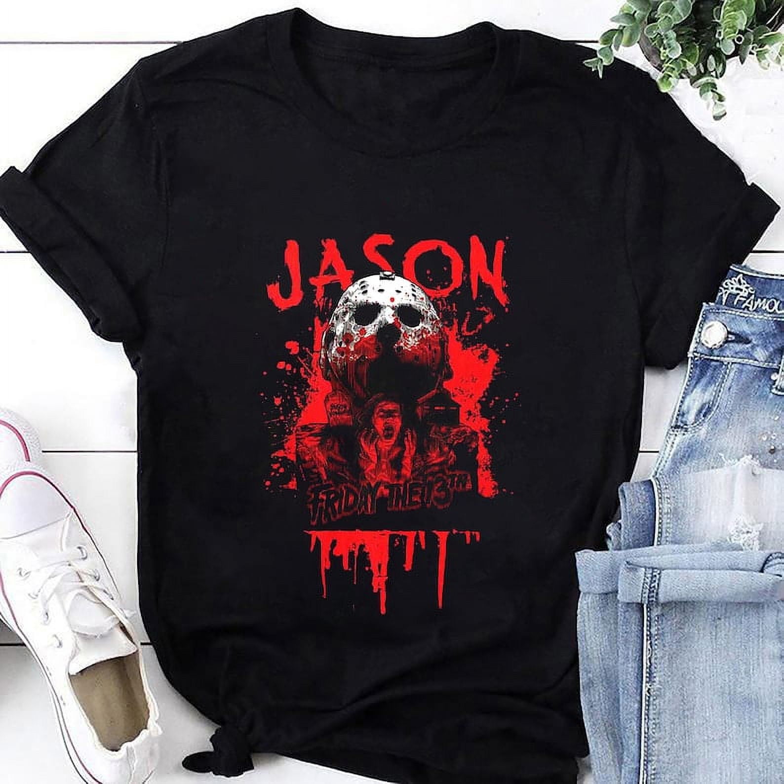 Friday the 13th Jason Voorhees T-Shirt, Jason Voorhees Shirt Fan Gift ...