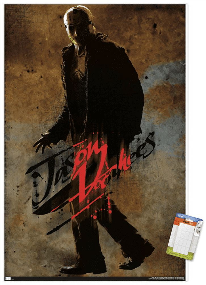 Friday the 13th - Jason Wall Poster, 14.725" x 22.375" - Walmart ...