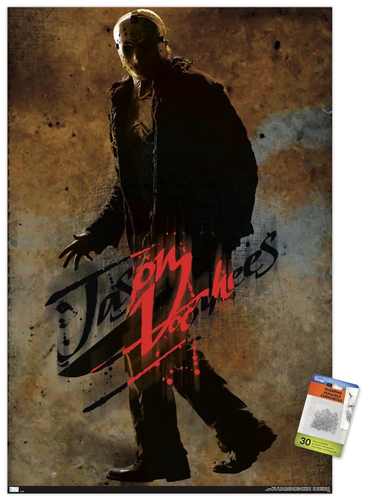 Friday the 13th - Jason Wall Poster with Push Pins, 22.375" x 34 ...