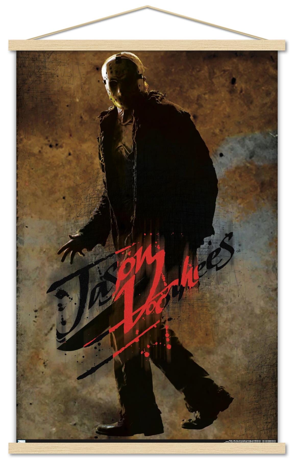 Friday the 13th - Jason Wall Poster with Magnetic Frame, 22.375" x 34 ...