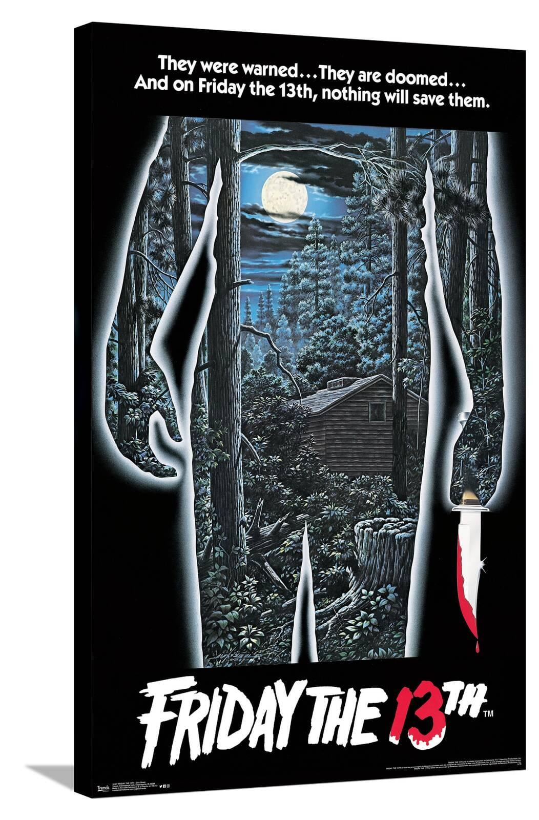 Friday the 13th - One Sheet Canvas Wall Poster, 22.375" x 34" - Walmart.com