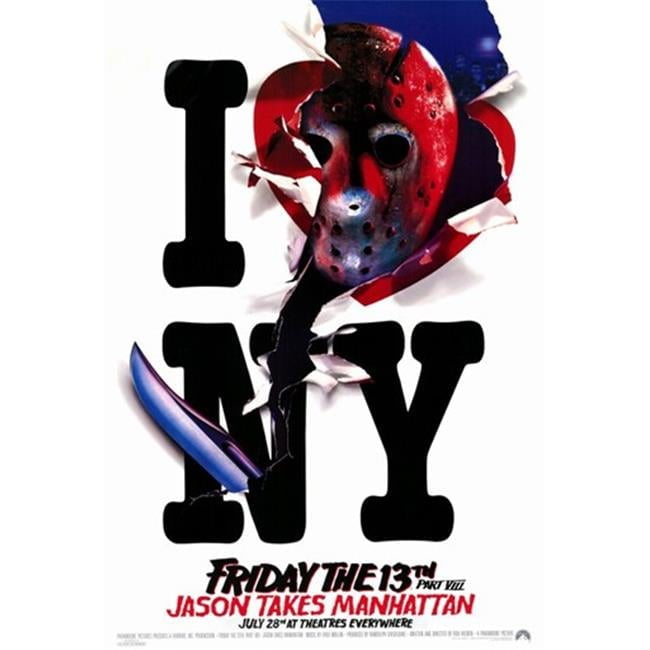 Friday the 13th Part8 Jason Takes Manhattan Movie Poster - 11 x 17 in ...