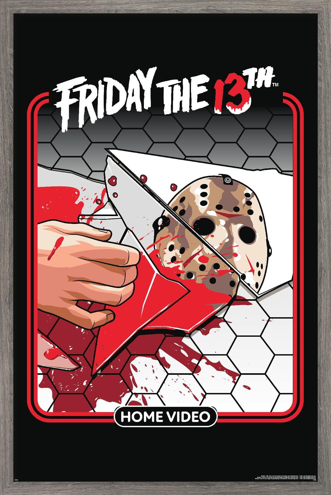 Friday the 13th: Seasons of Scare - Home Video Wall Poster, 14.725" x 22.375" Framed - Walmart.com