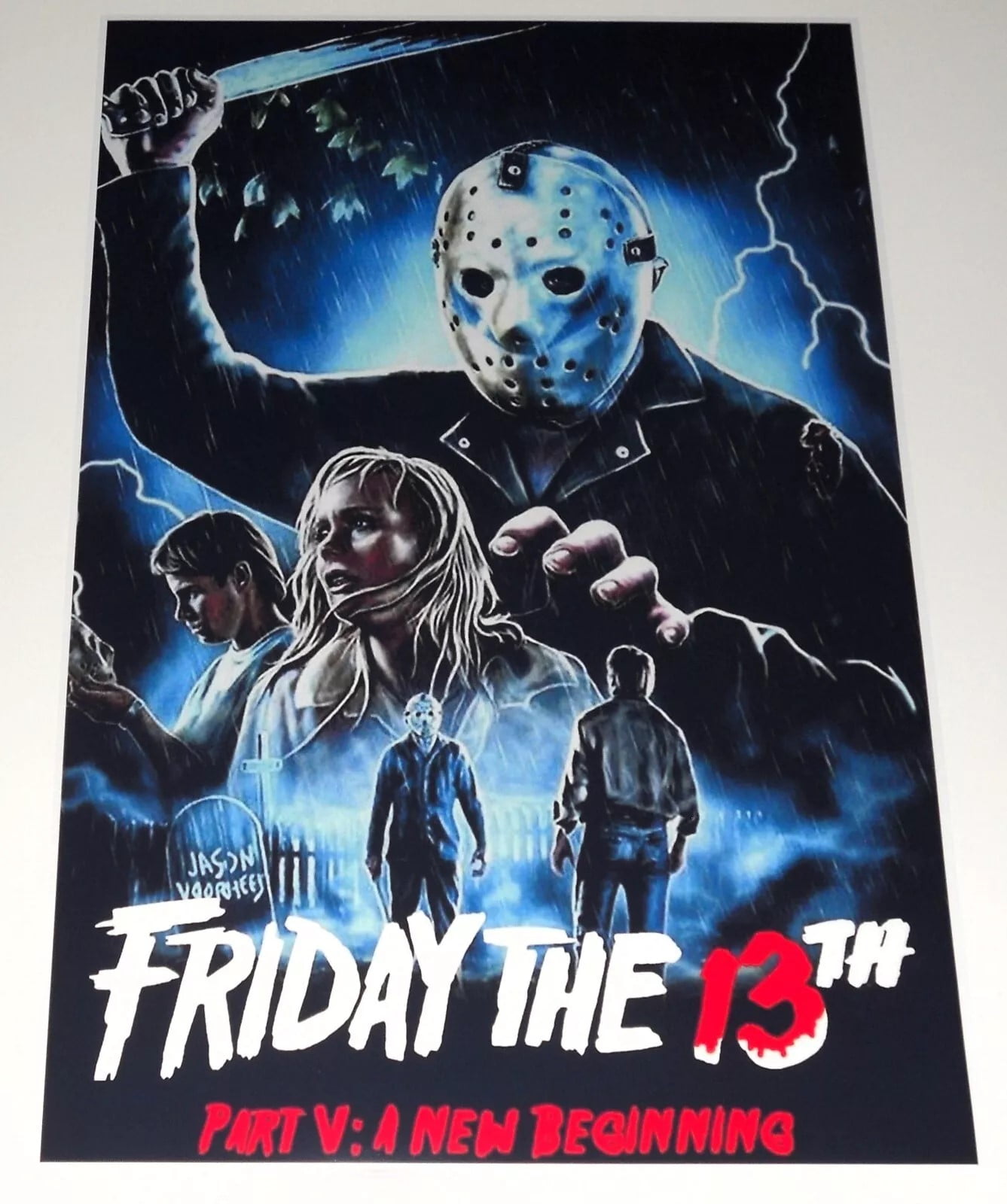 Friday the 13th V - A NEW Beginning - Alternate 1985 Poster 19"x13 ...