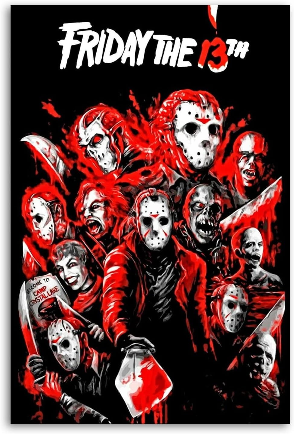 Fridays 13th Horror Movie Halloween Canvas Art Poster And Wall Art ...