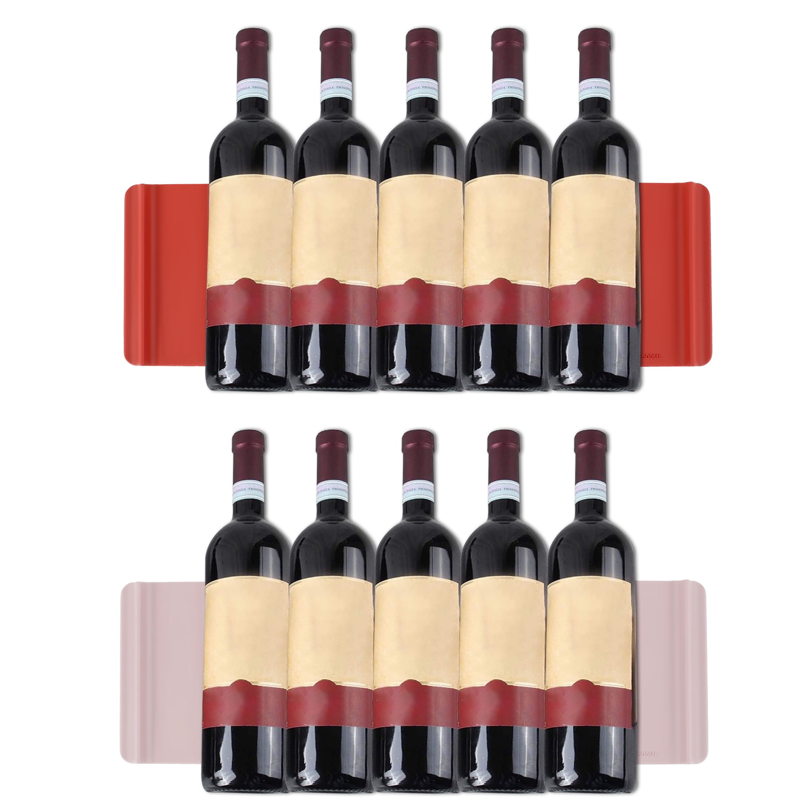 Fridge Beverage Mat for Cans and Wine Bottles Silicone Bottle Stacking Mat Refrigerator Cans and ...