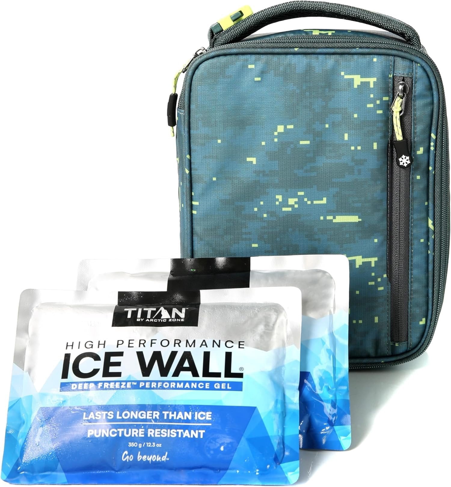 Fridge Cold Upright Lunch Box With 2 250g Ice Walls(R), Pixel Camo ...