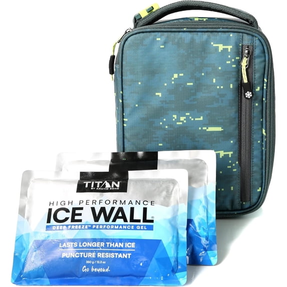 Fridge Cold Upright Lunch Box With 2 250g Ice Walls(R), Pixel Camo ...