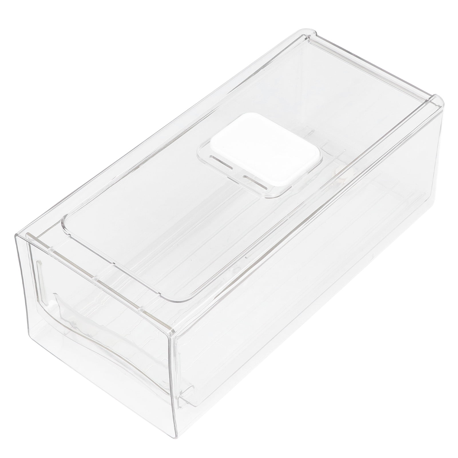 Fridge Containers Food Grade Transparent Pantry Storage Bin Stackable ...