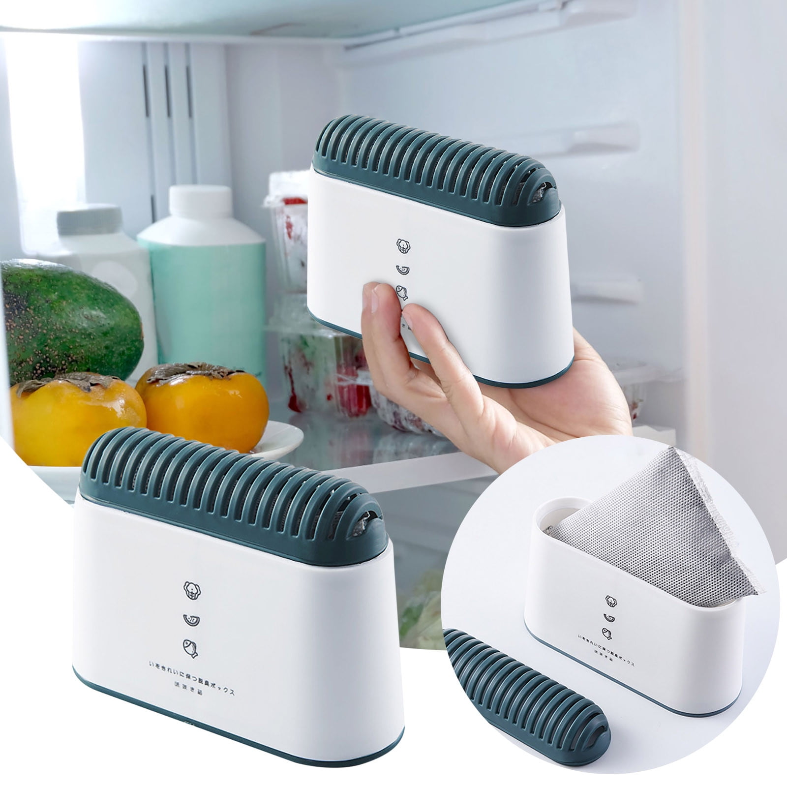 Fridge Deodorizer Natural and Unscented Activated Charcoal Refrigerator ...