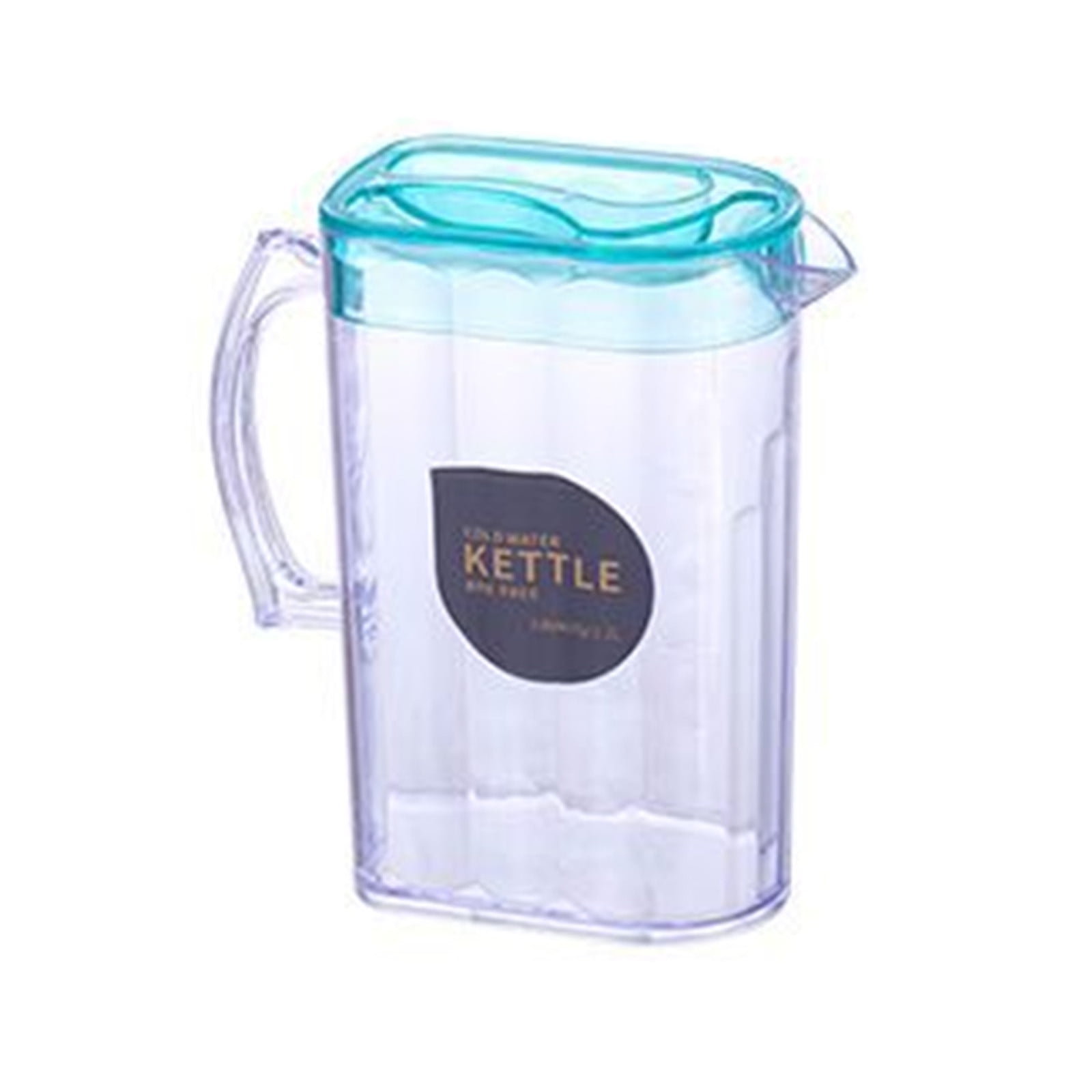 Fridge Door Water Pitcher With Lid 2.2L Square Water Jug Made of Clear ...