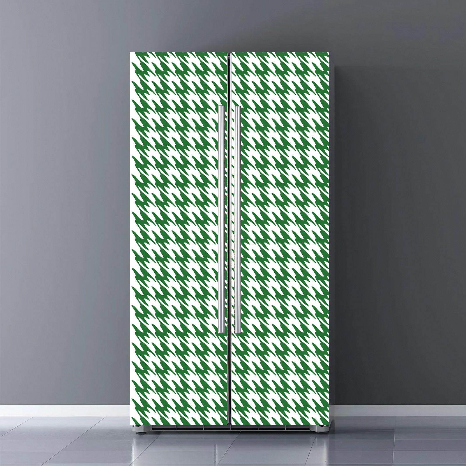 Fridge Door Wrap Vinyl Sticker Decor Front Refrigerator PVC Wallpaper ...