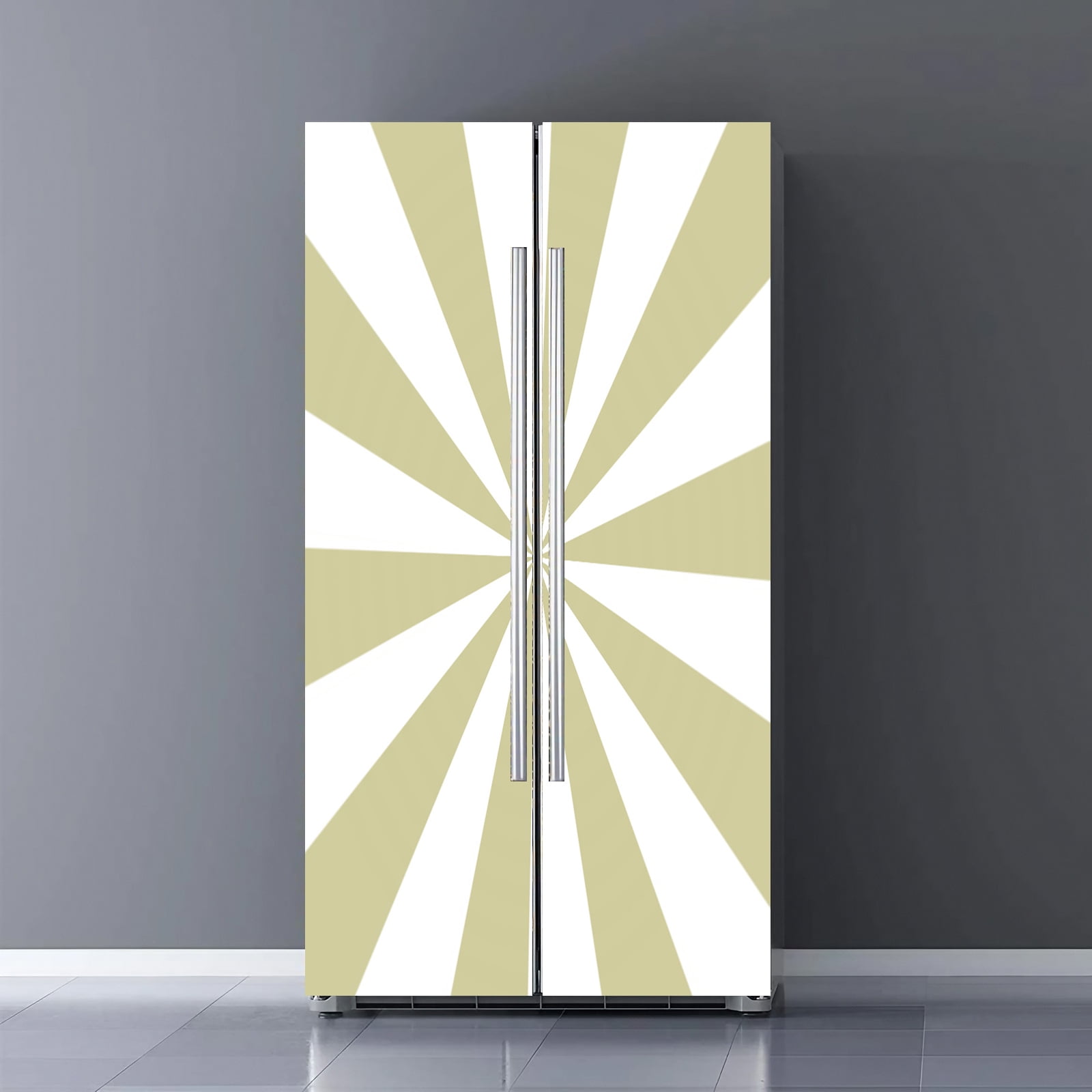 Fridge Door Wrap Vinyl Sticker Decor Front Refrigerator PVC Wallpaper ...