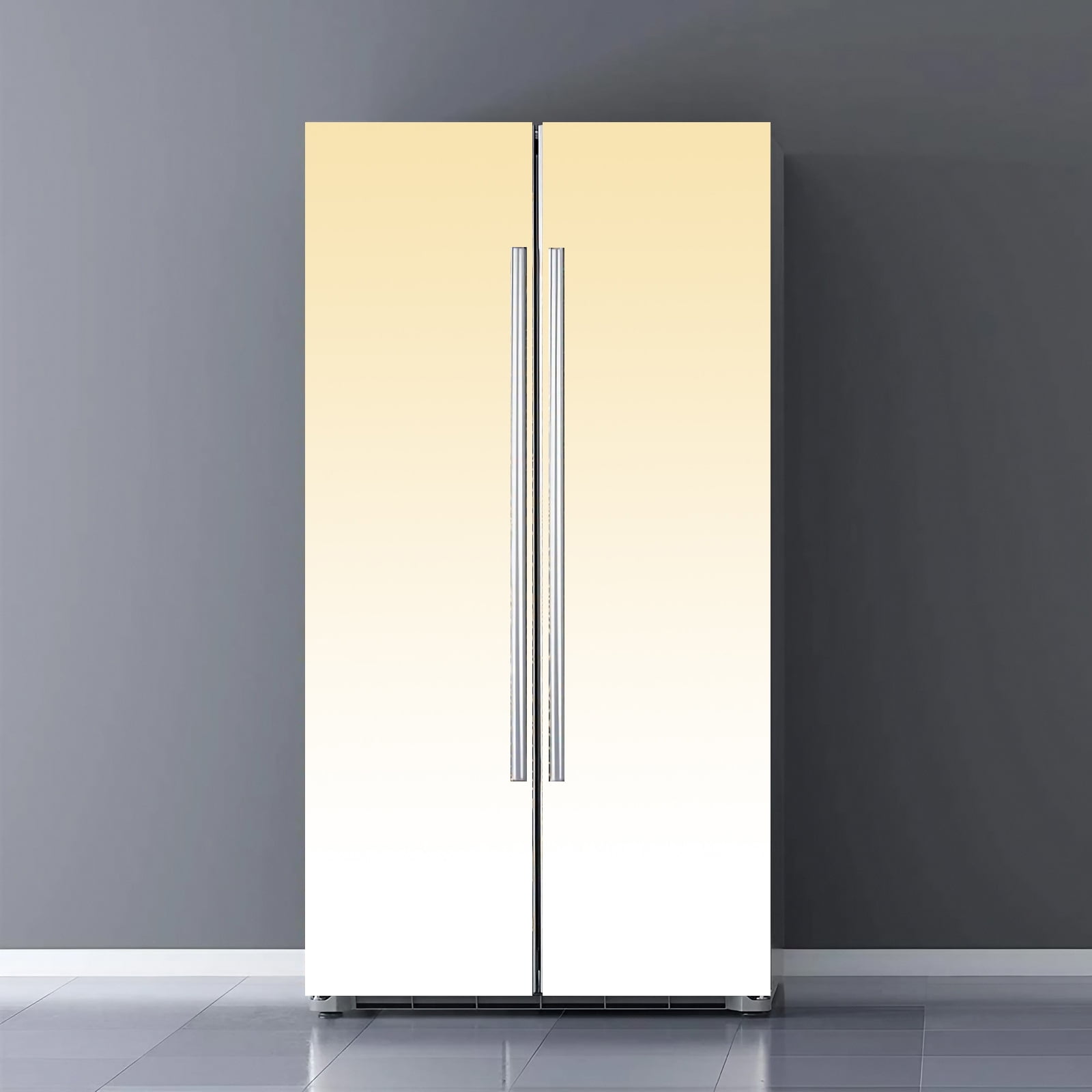 Fridge Door Wrap Vinyl Sticker Decor Front Refrigerator PVC Wallpaper ...