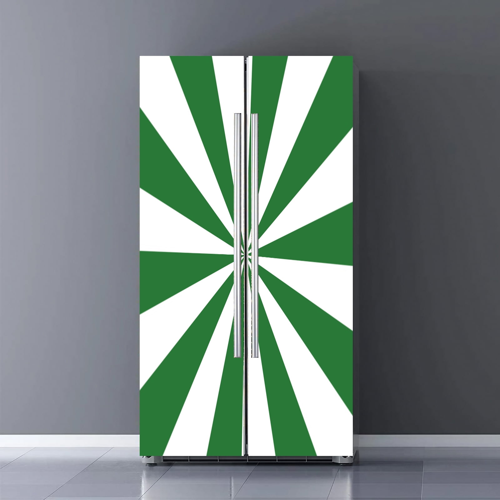 Fridge Door Wrap Vinyl Sticker Decor Front Refrigerator PVC Wallpaper ...
