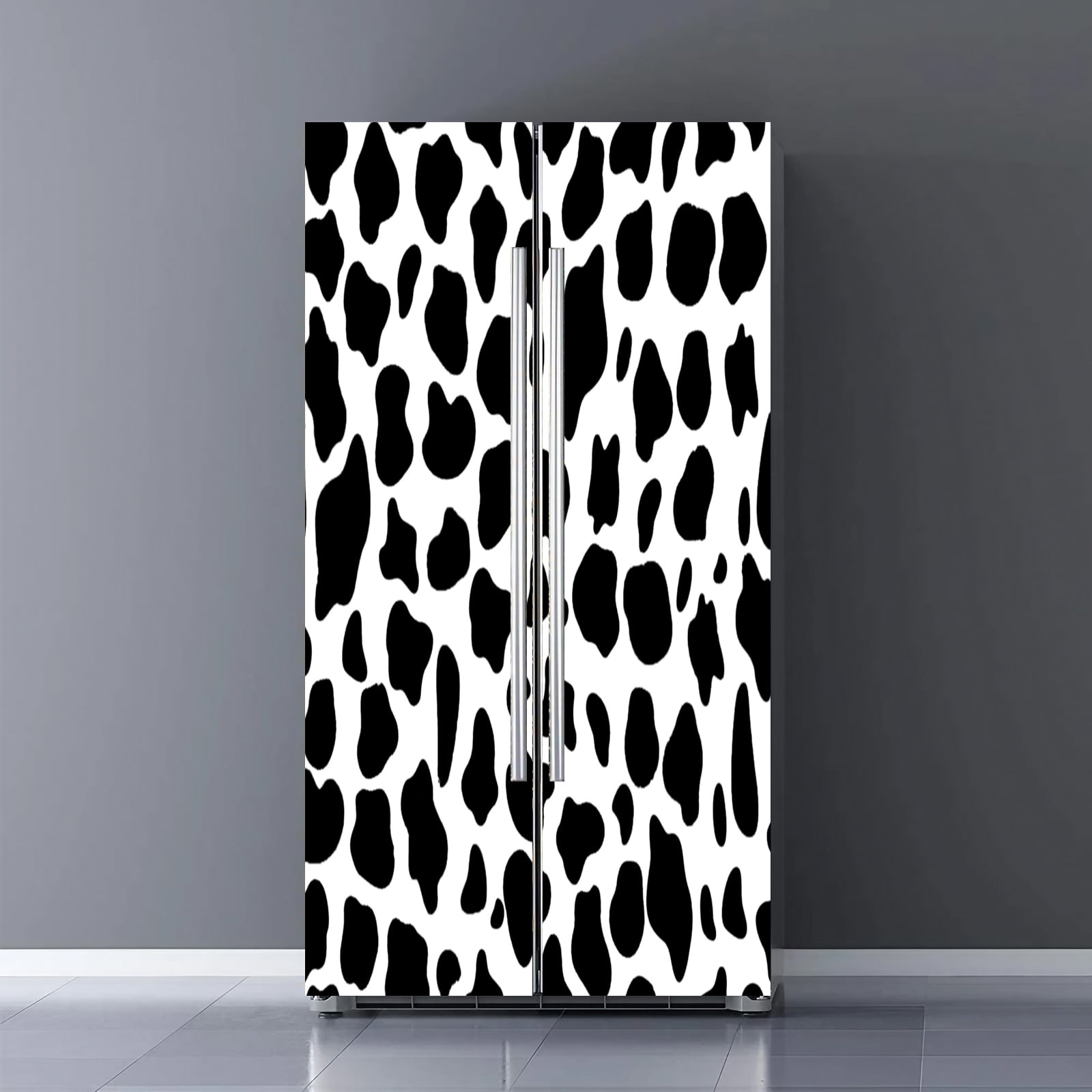 Fridge Door Wrap Vinyl Sticker Decor Front Refrigerator PVC Wallpaper ...