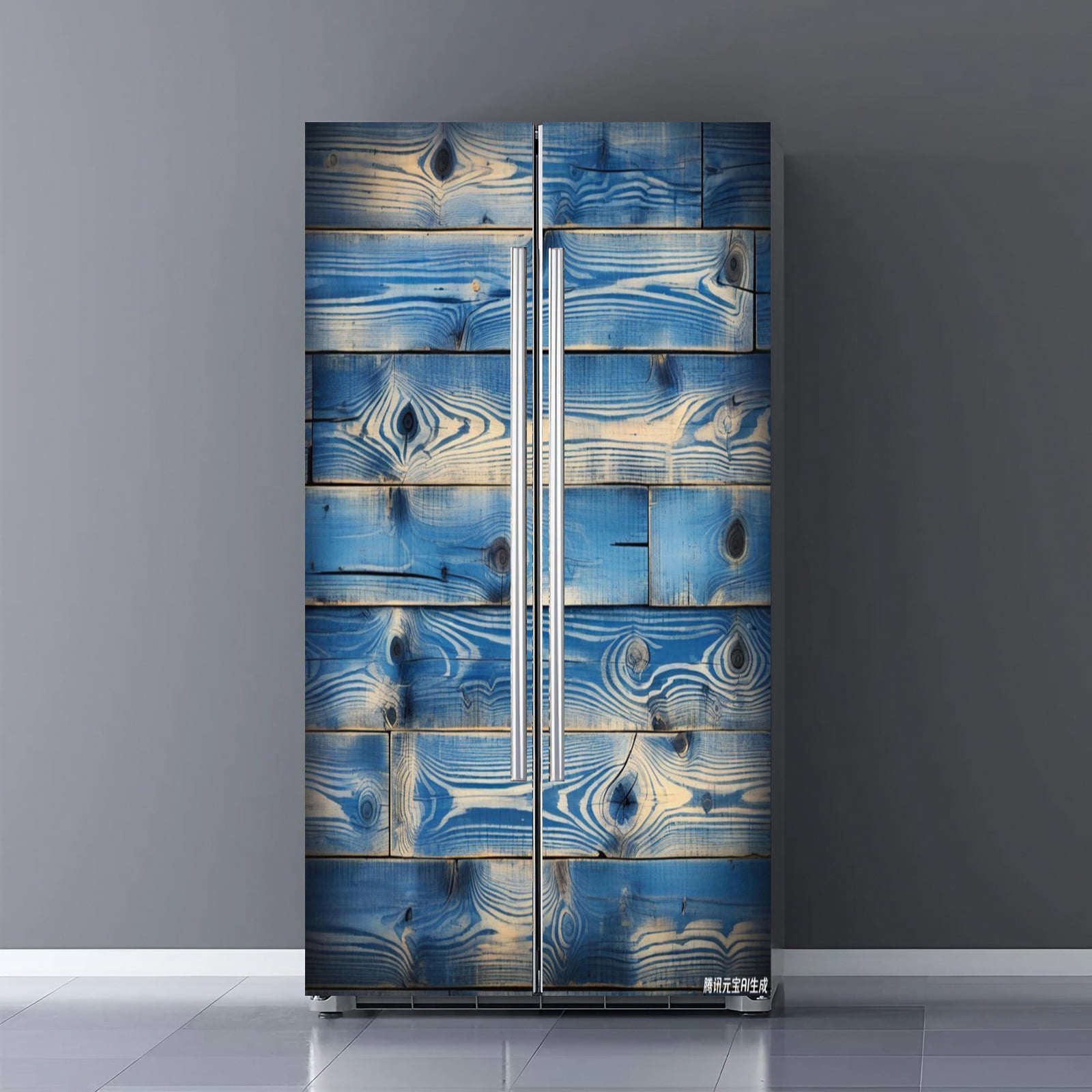 Fridge Door Wrap Vinyl Sticker Decor Front Refrigerator PVC Wallpaper ...