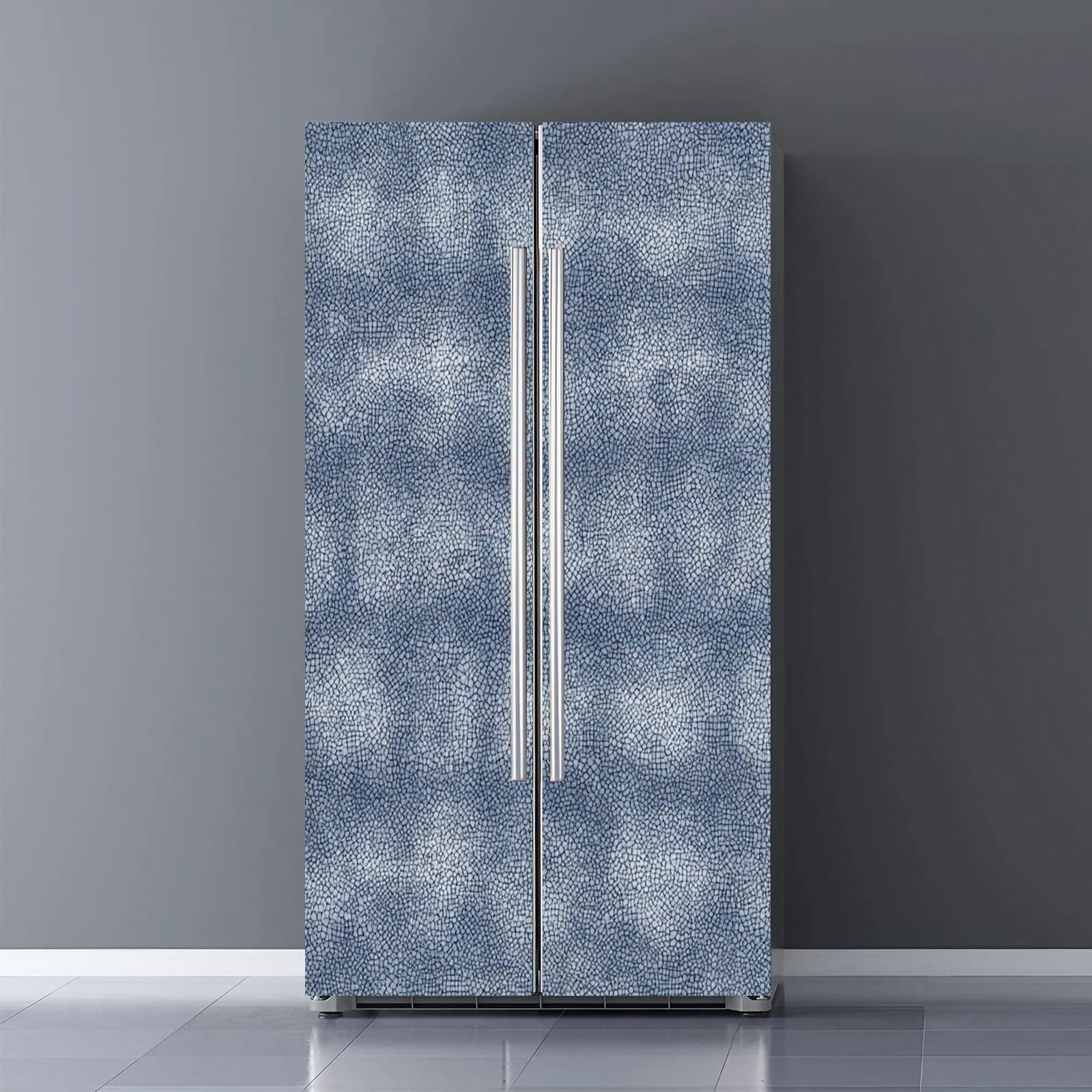 Fridge Door Wrap Vinyl Sticker Decor Front Refrigerator PVC Wallpaper ...