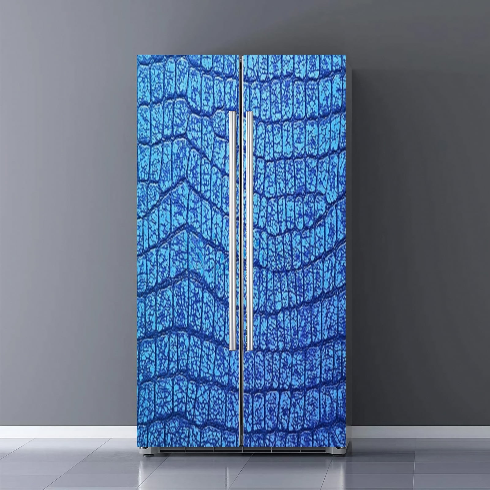 Fridge Door Wrap Vinyl Sticker Decor Front Refrigerator PVC Wallpaper ...