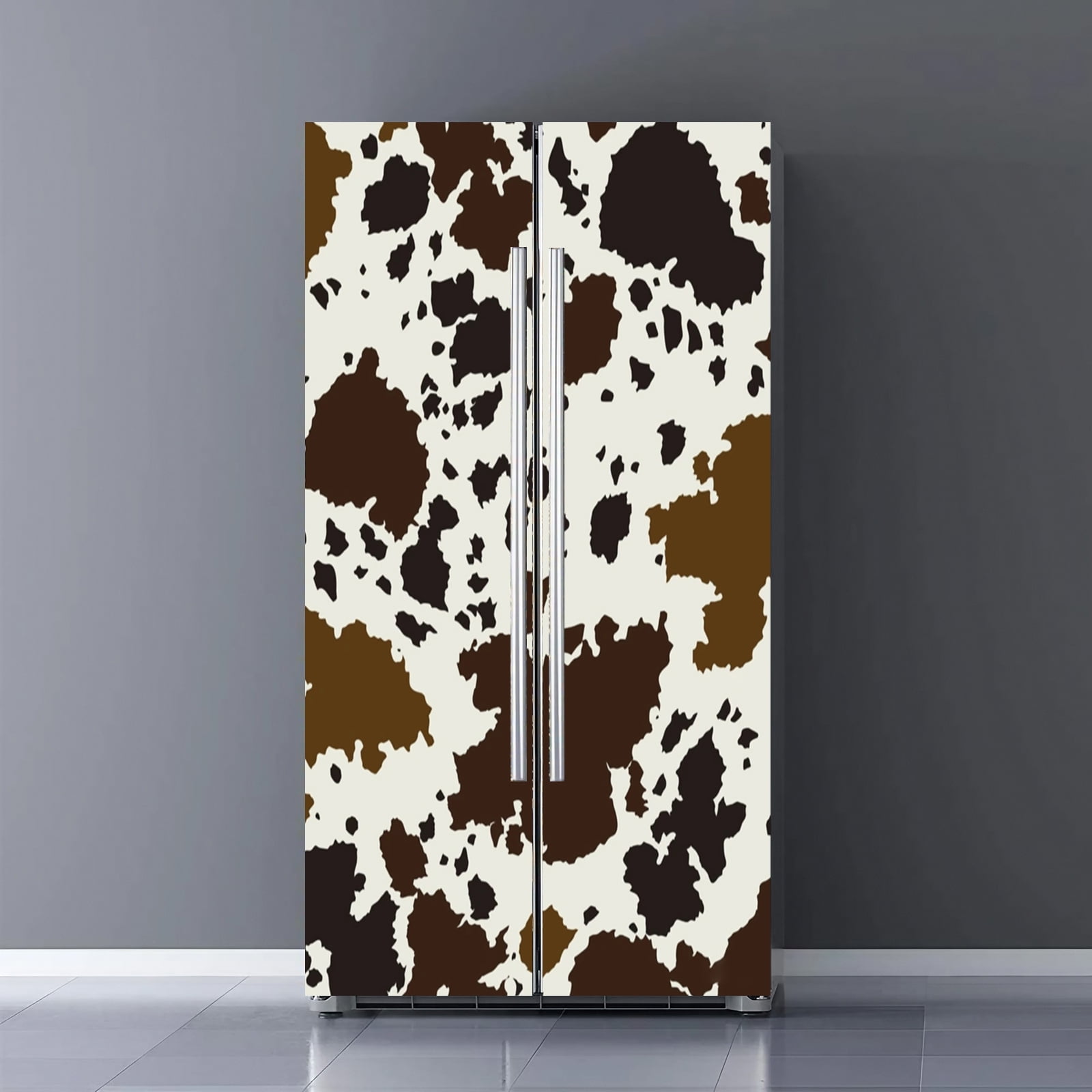 Fridge Door Wrap Vinyl Sticker Decor Front Refrigerator PVC Wallpaper ...