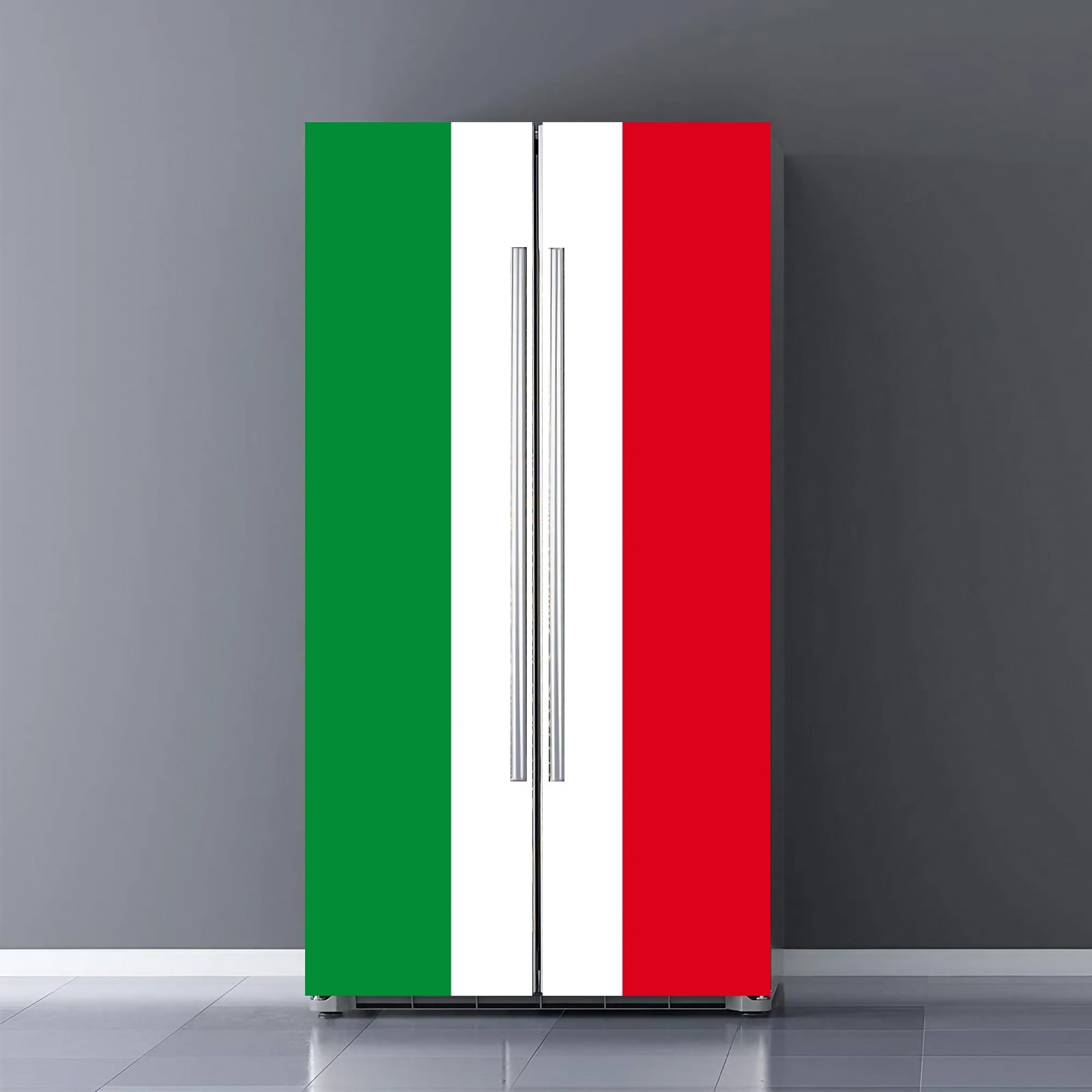 Fridge Door Wrap Vinyl Sticker Decor Front Refrigerator PVC Wallpaper ...