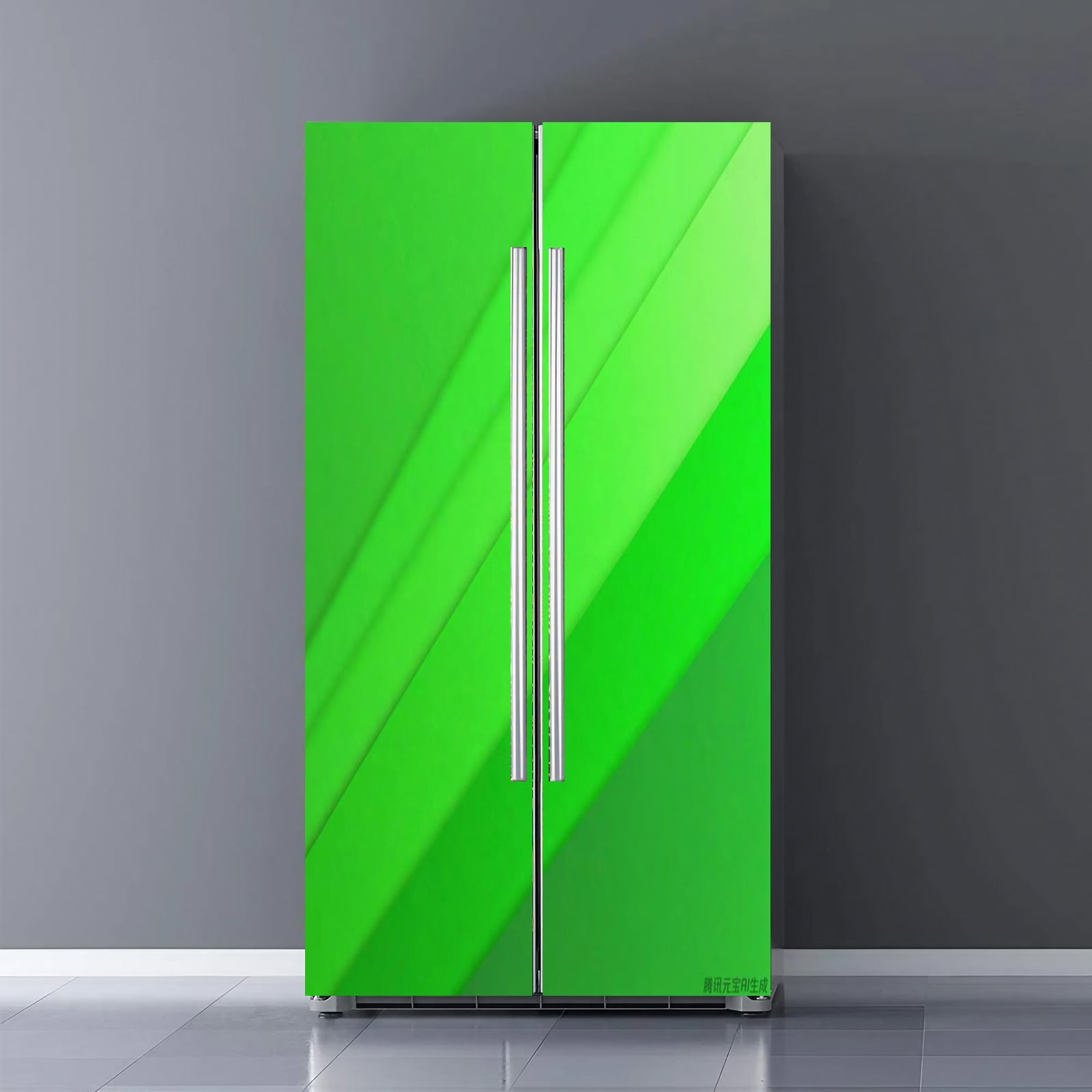 Fridge Door Wrap Vinyl Sticker Decor Front Refrigerator PVC Wallpaper ...