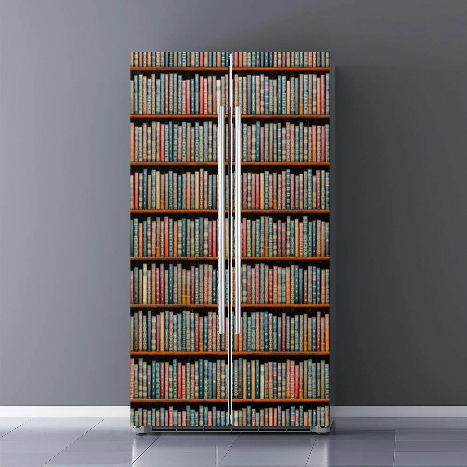 Fridge Door Wrap Vinyl Sticker Decor Front Refrigerator PVC Wallpaper ...